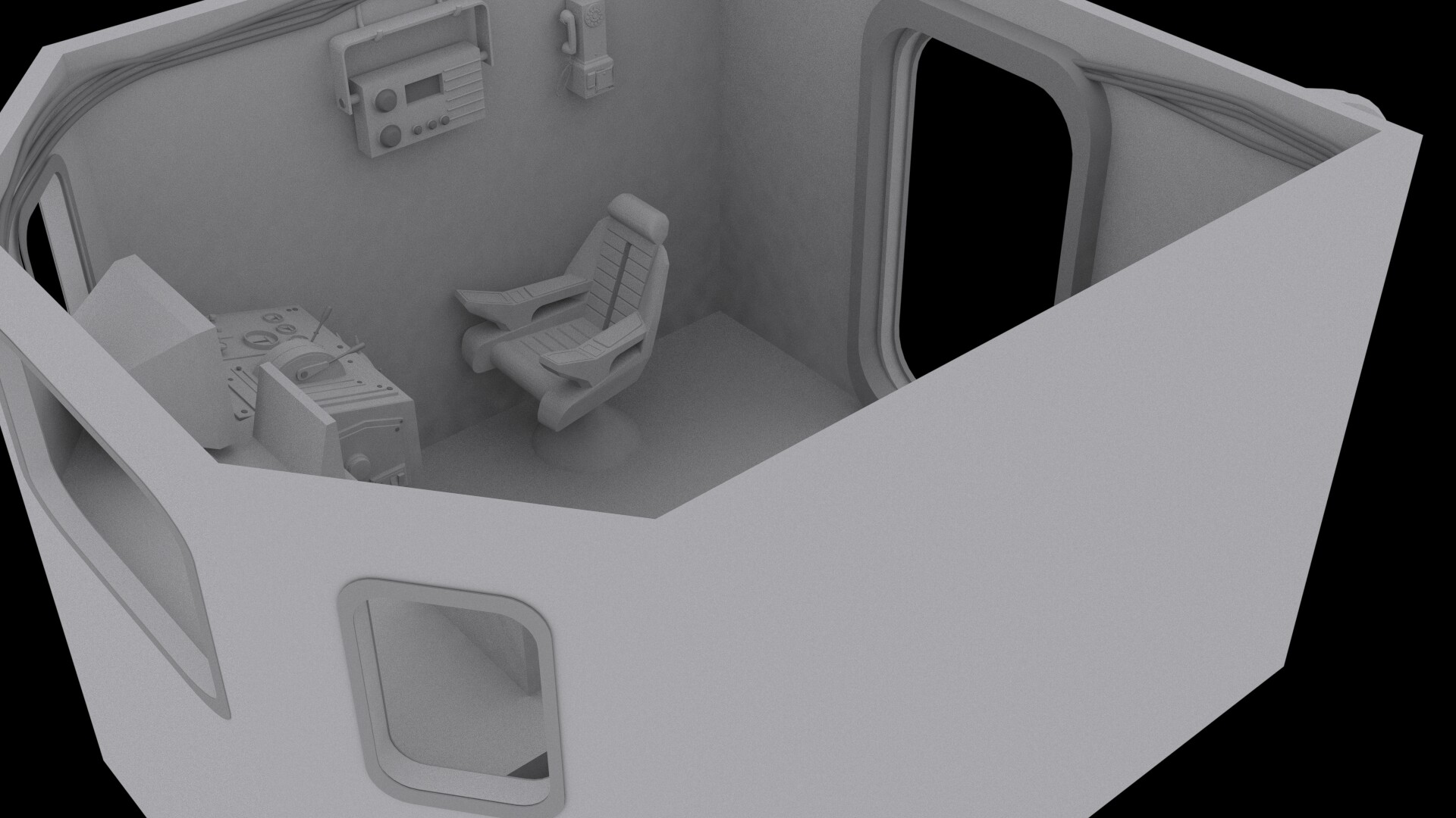 ArtStation - SHIP CABIN