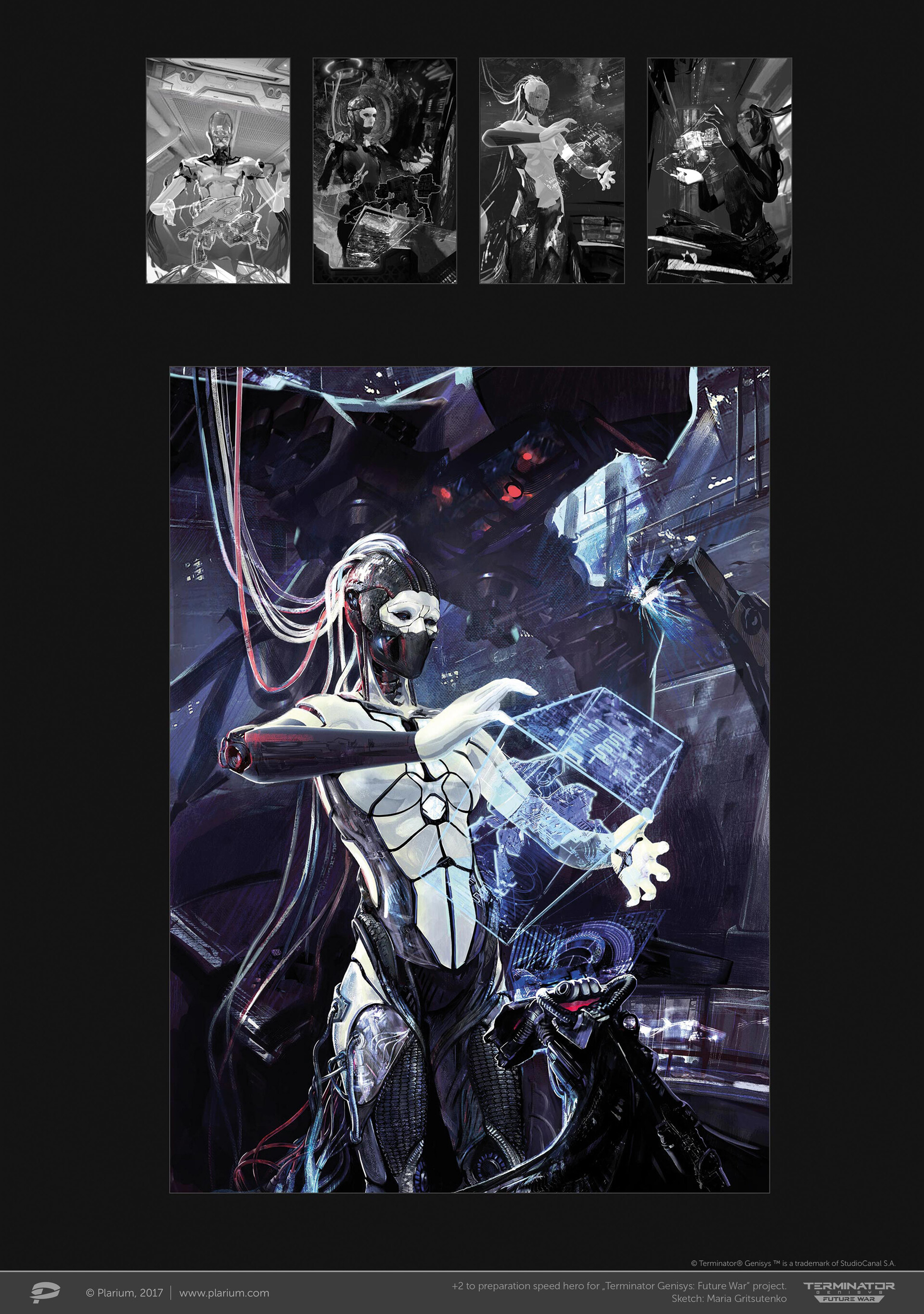 Maria CHERNOVA - Concept arts of Skynet characters for "Terminator ...
