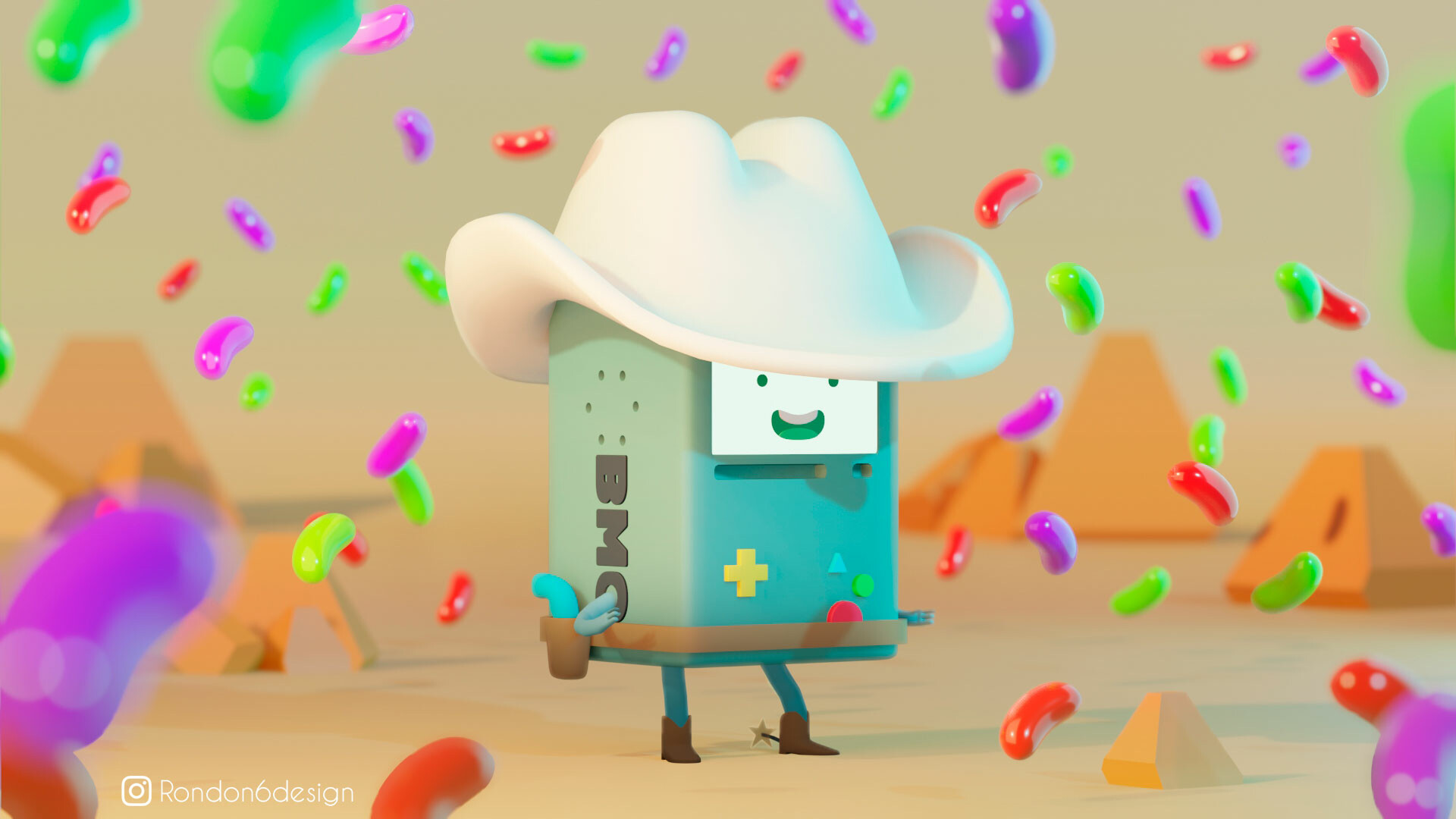 ArtStation - BMO Cartoon Character Study