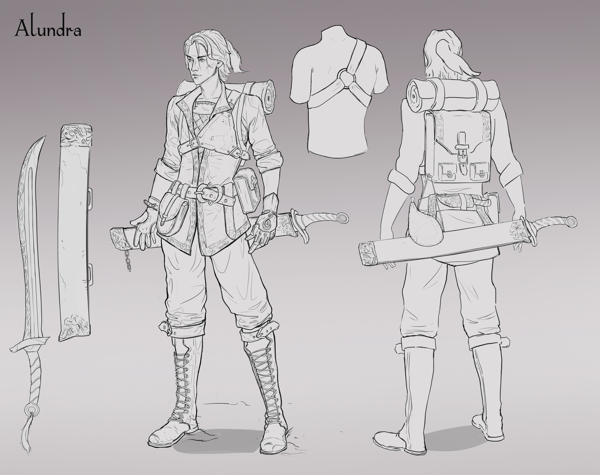 ArtStation - Alundra_Character Redesign