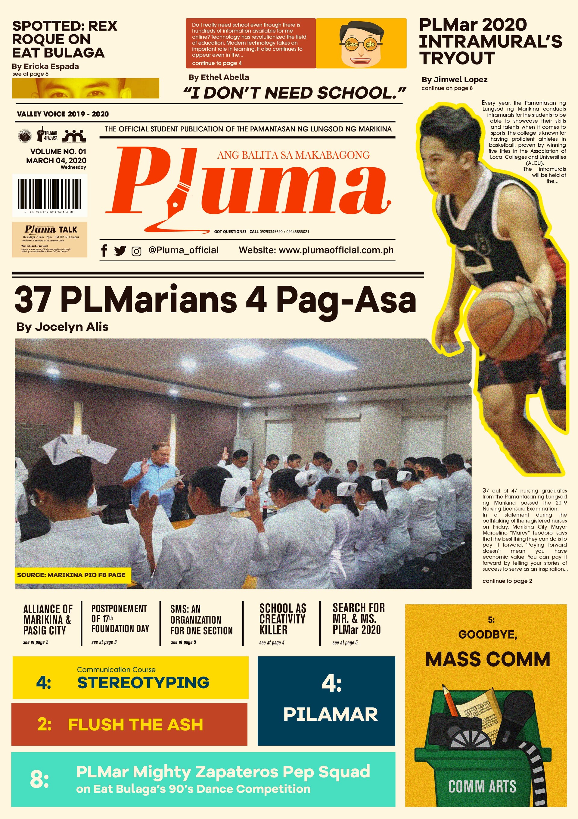 Czar Erine - The News in the Modern Pluma: Campus Newspaper