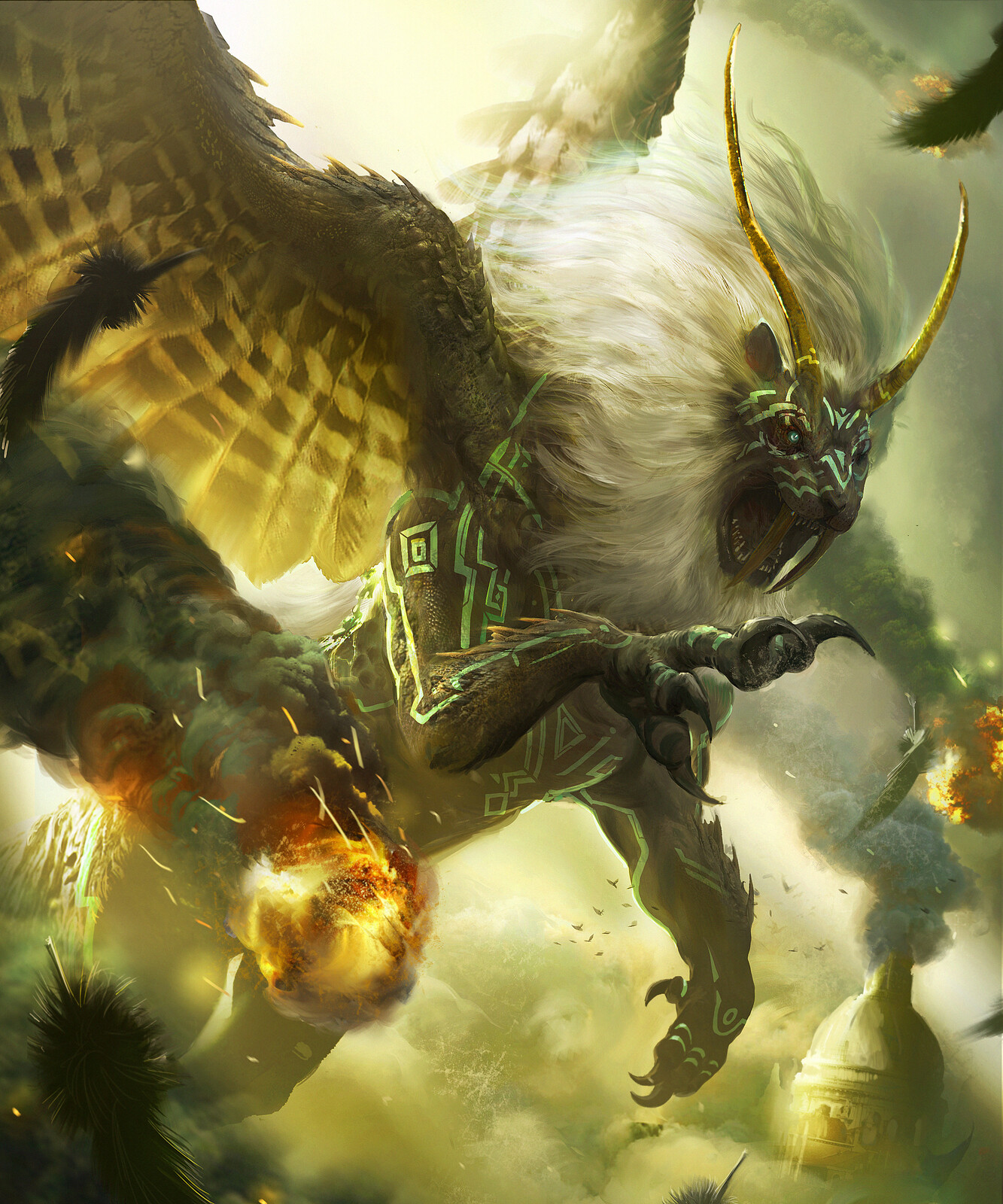 fang xinyu - old work-lion monster