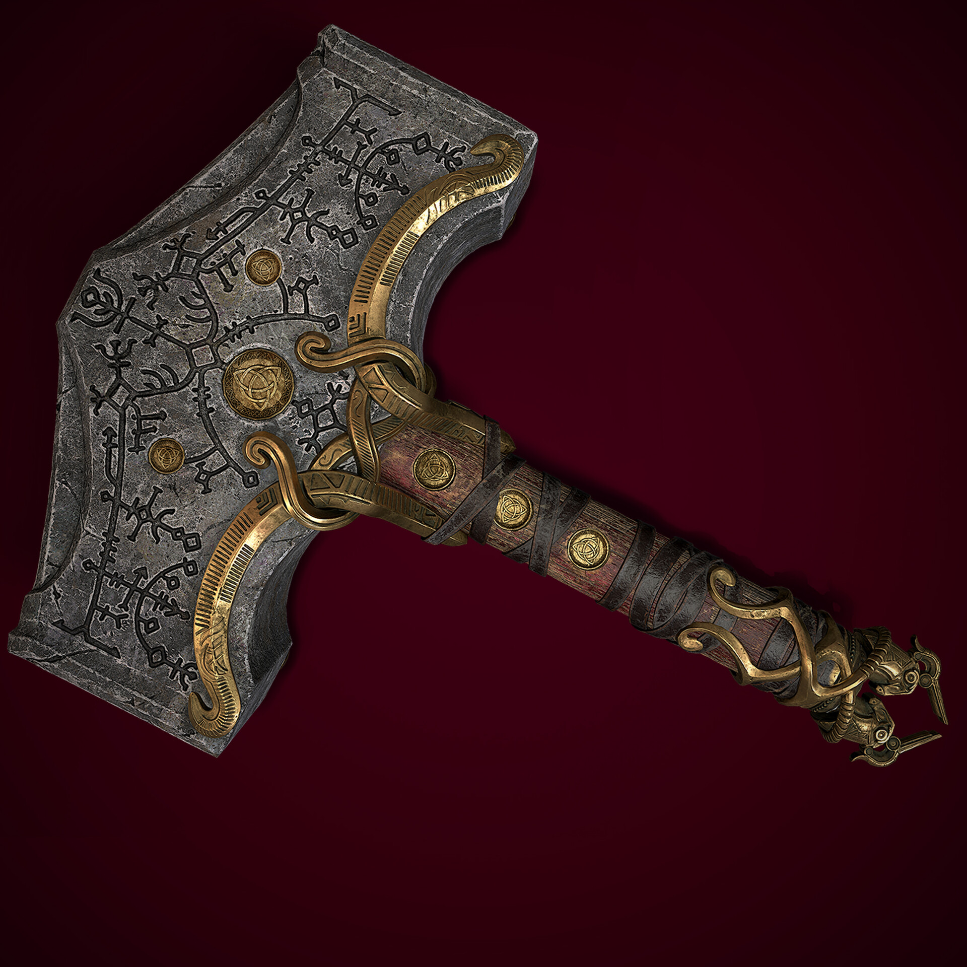 Rukhsar Badi - Mjolnir - God Of War (fan art)