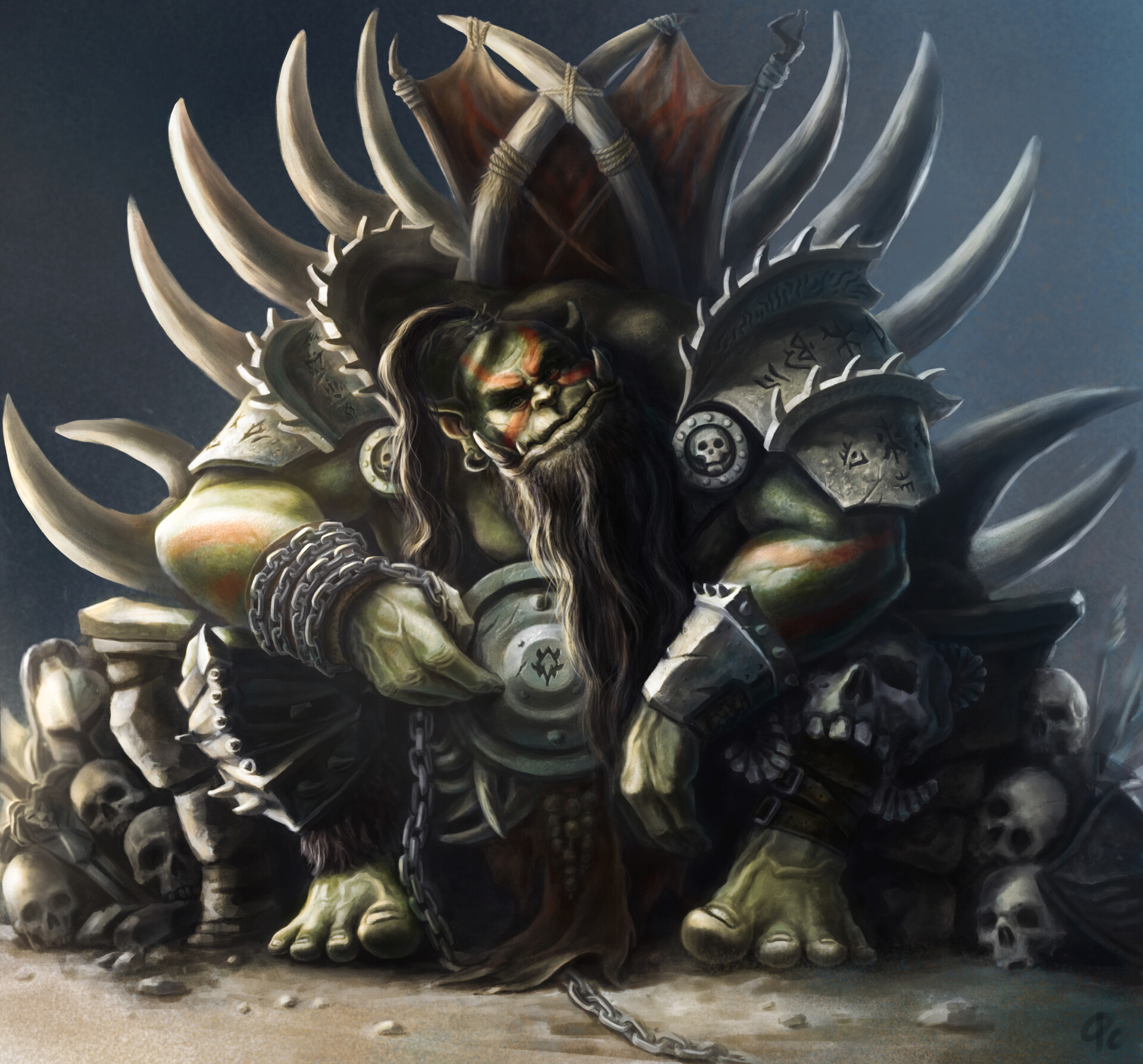 ArtStation - Orc commander