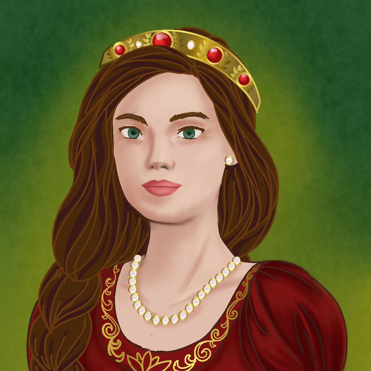 ArtStation - Queen Theia Portrait