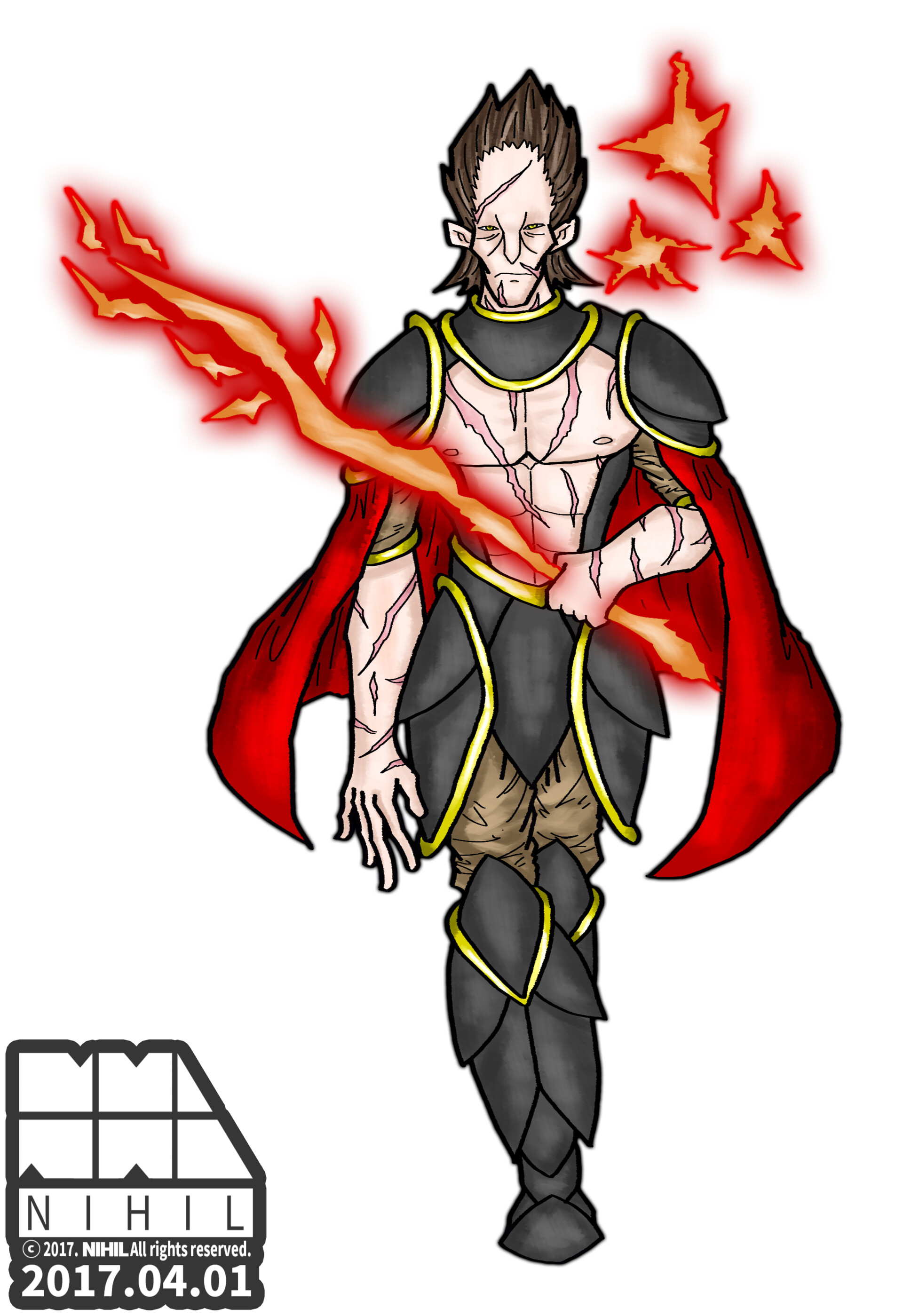 ArtStation - 2017 0401 2043 Commision - Flame knight