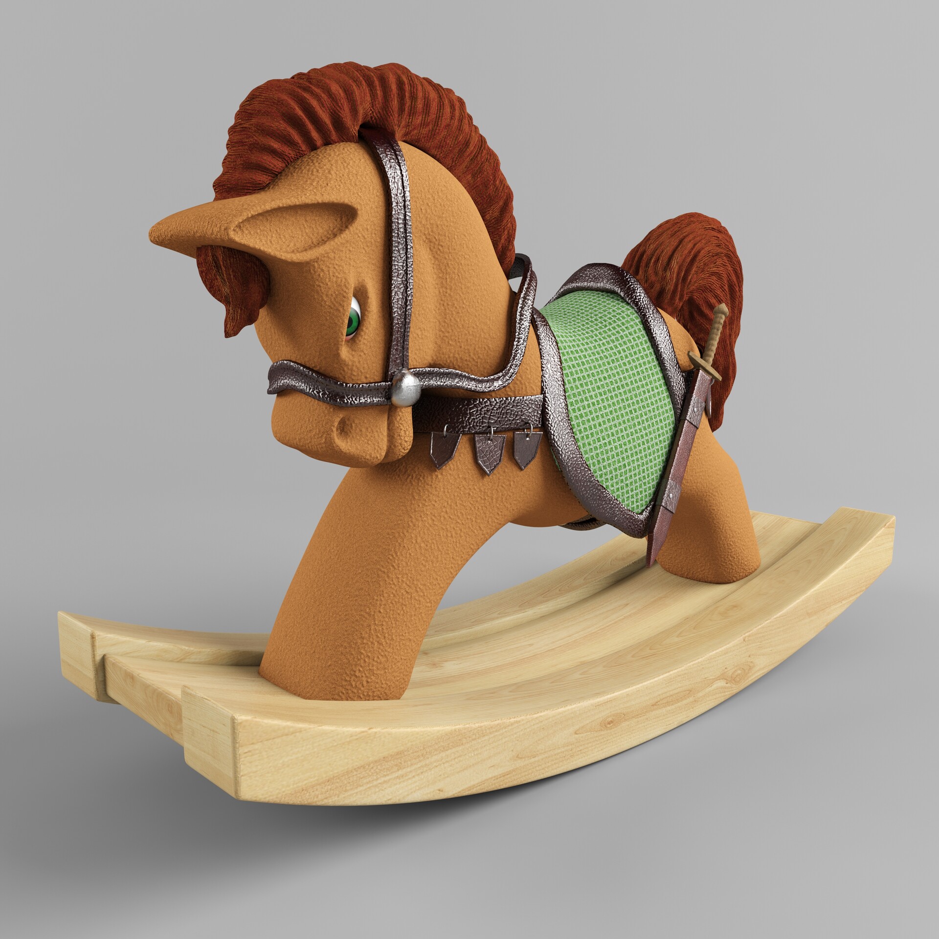 ArtStation - rocking horse