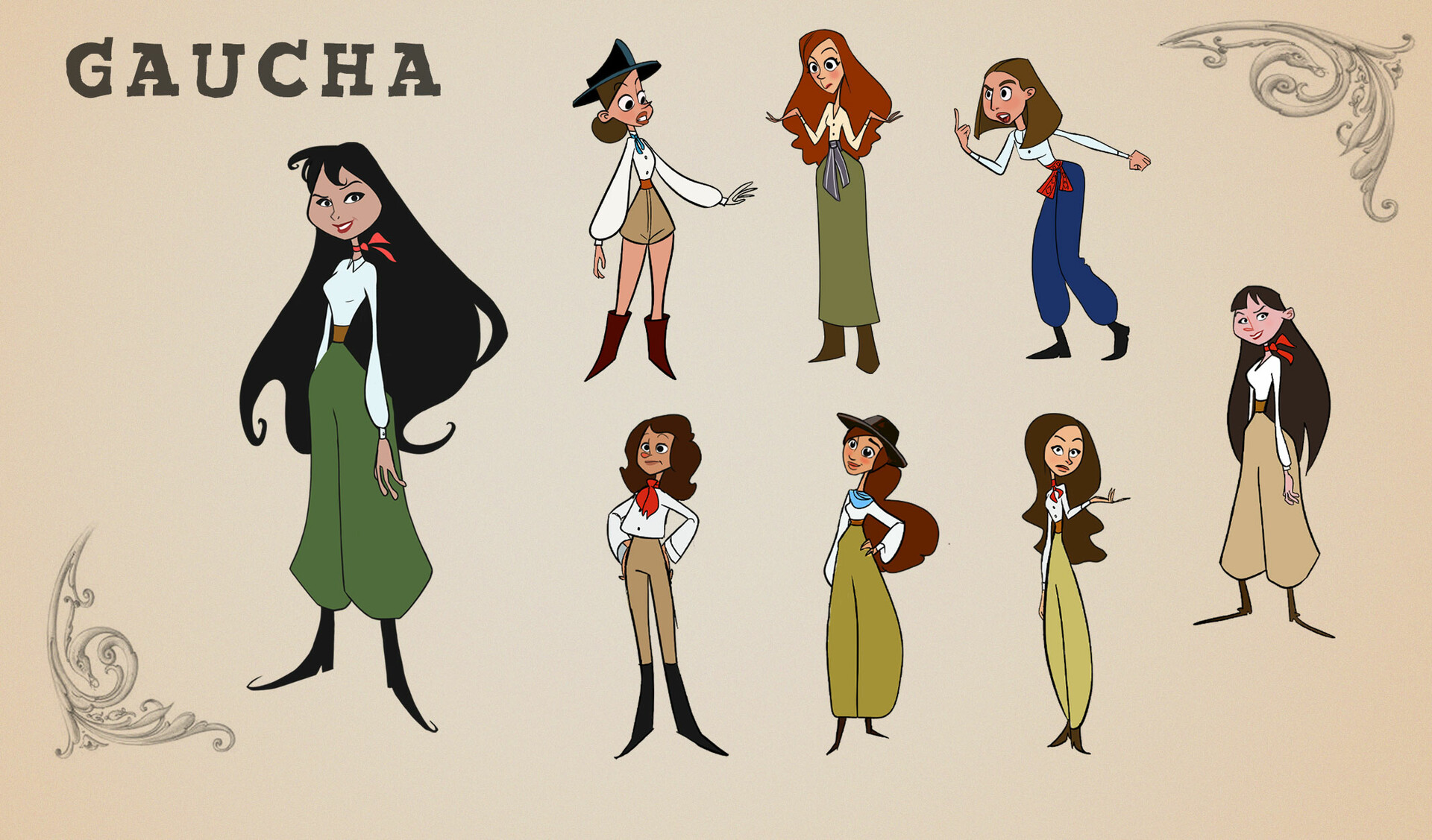 ArtStation - Gaucha character design