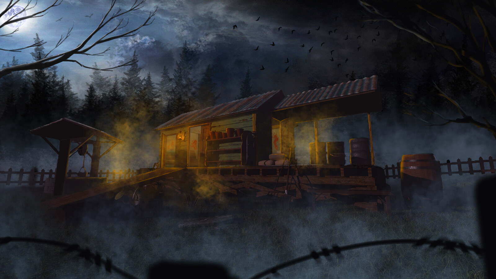 ArtStation - SPOOKY SHED CONCEPT