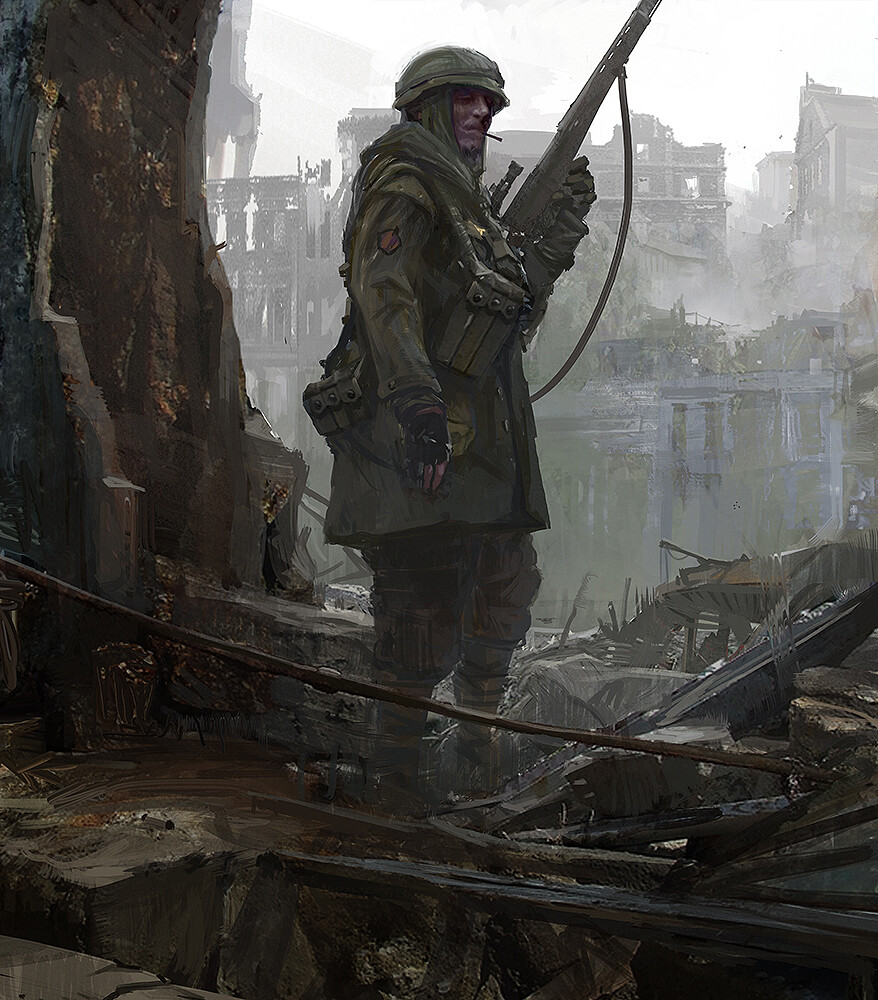 ArtStation - WWII character for a Warrior Series