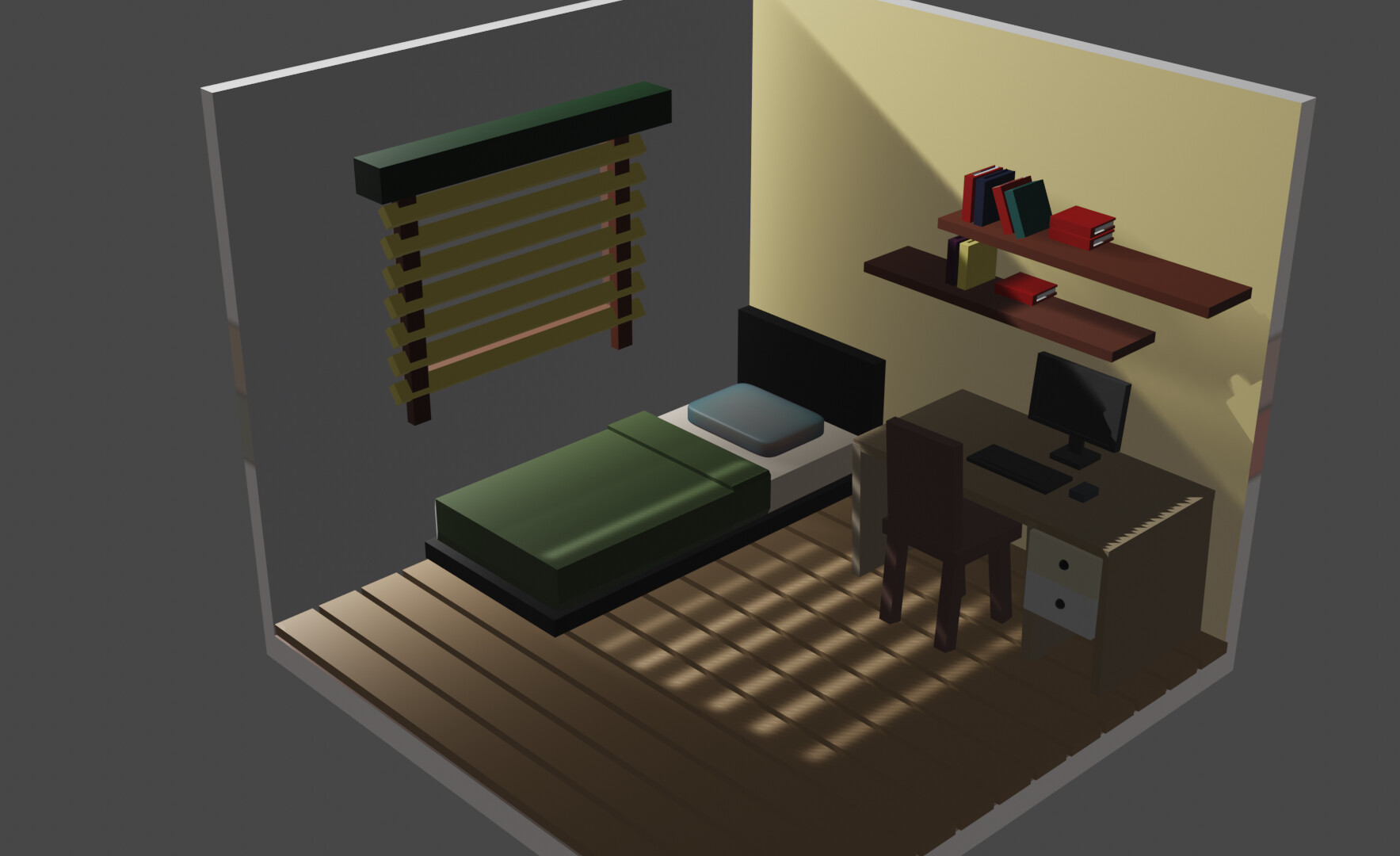 ArtStation - low poly room