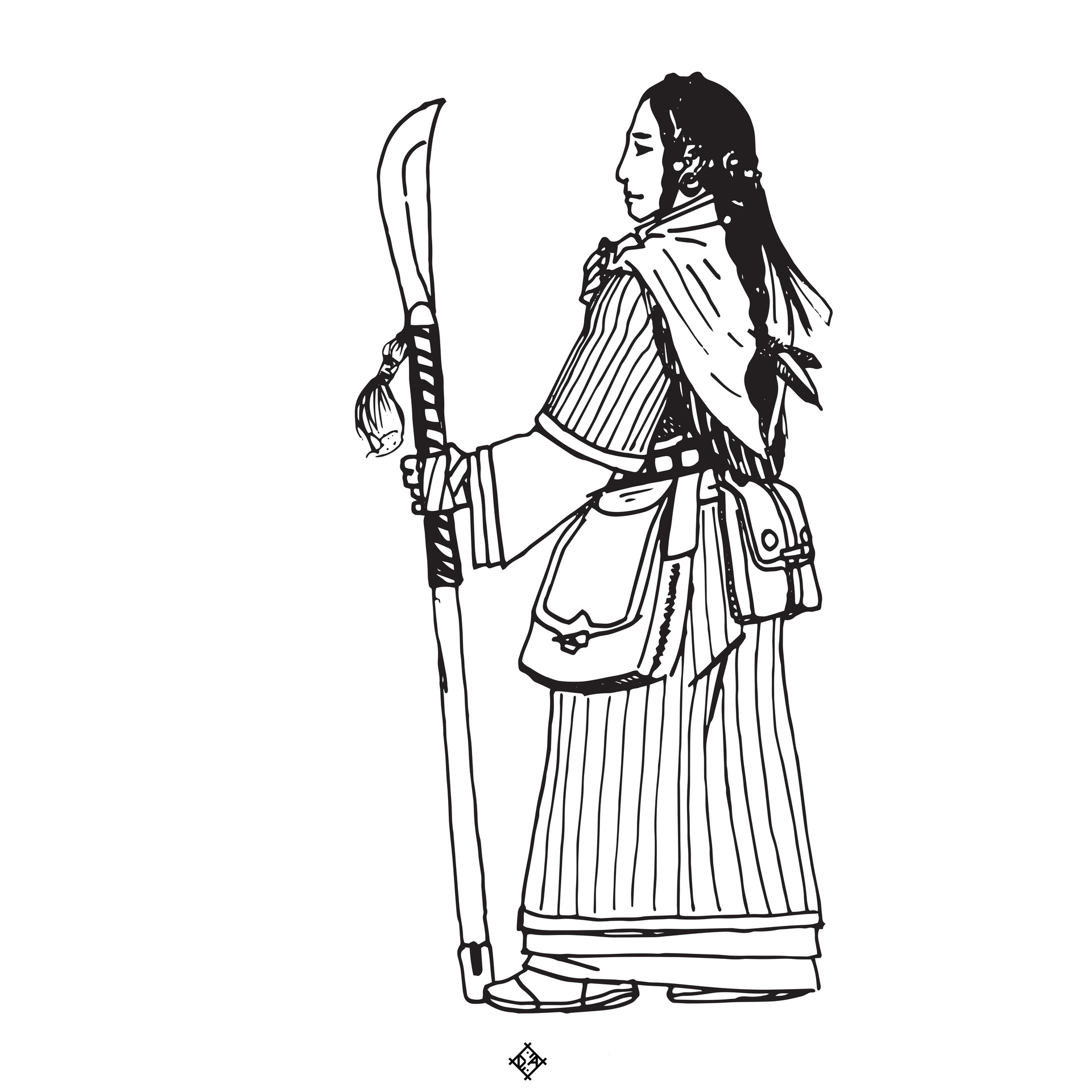ArtStation - Wife with glaive