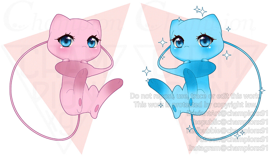 Cute Pokemon Mew Love