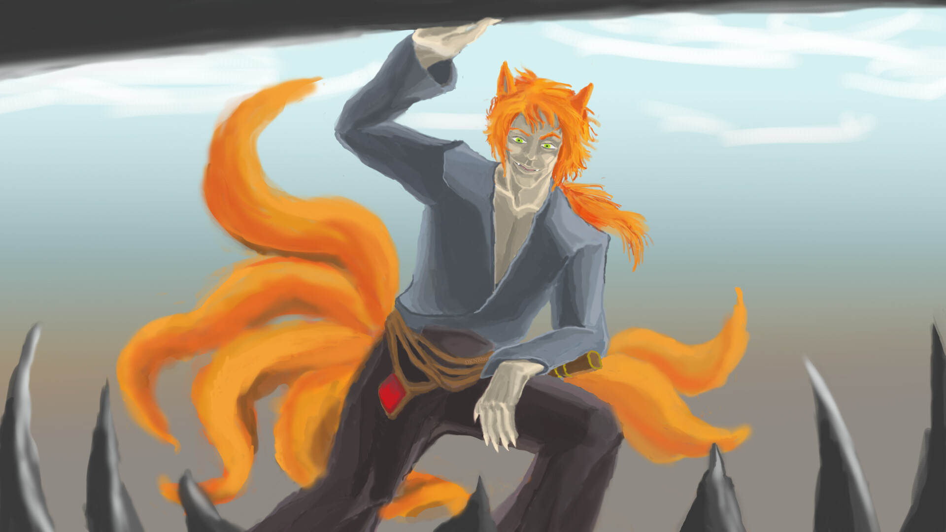 ArtStation - Nine-tailed Fox (man)