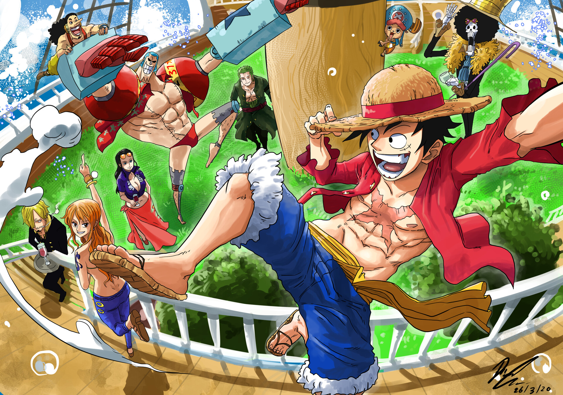 ArtStation - straw hat pirates ,one piece