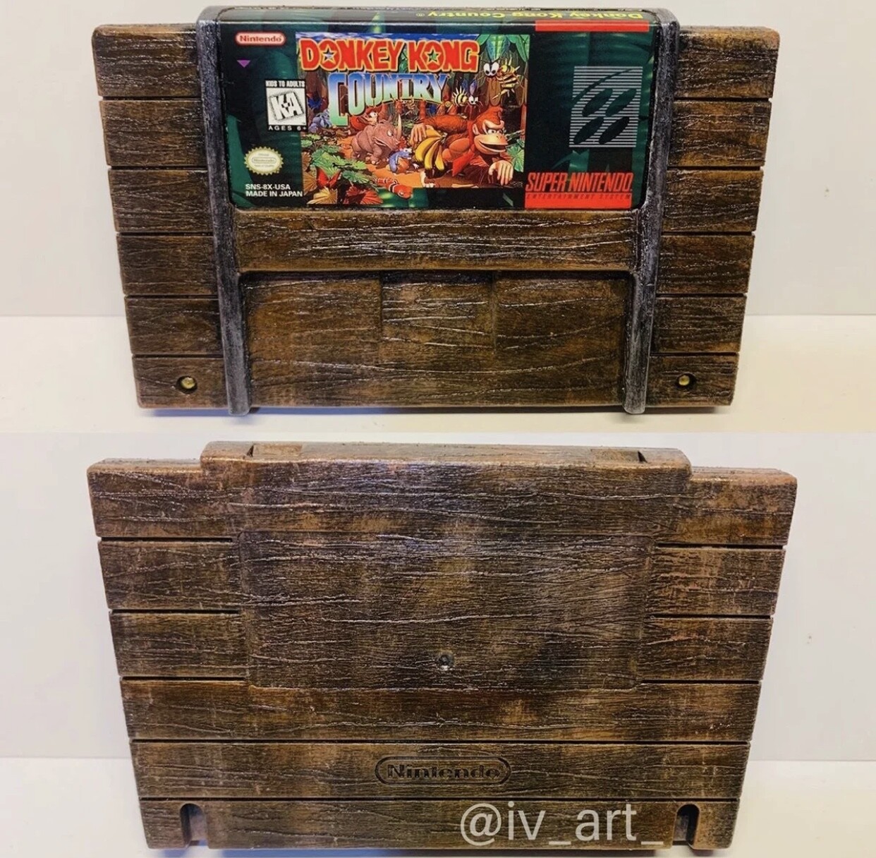 ArtStation - Wooden Donkey Kong SNES Game