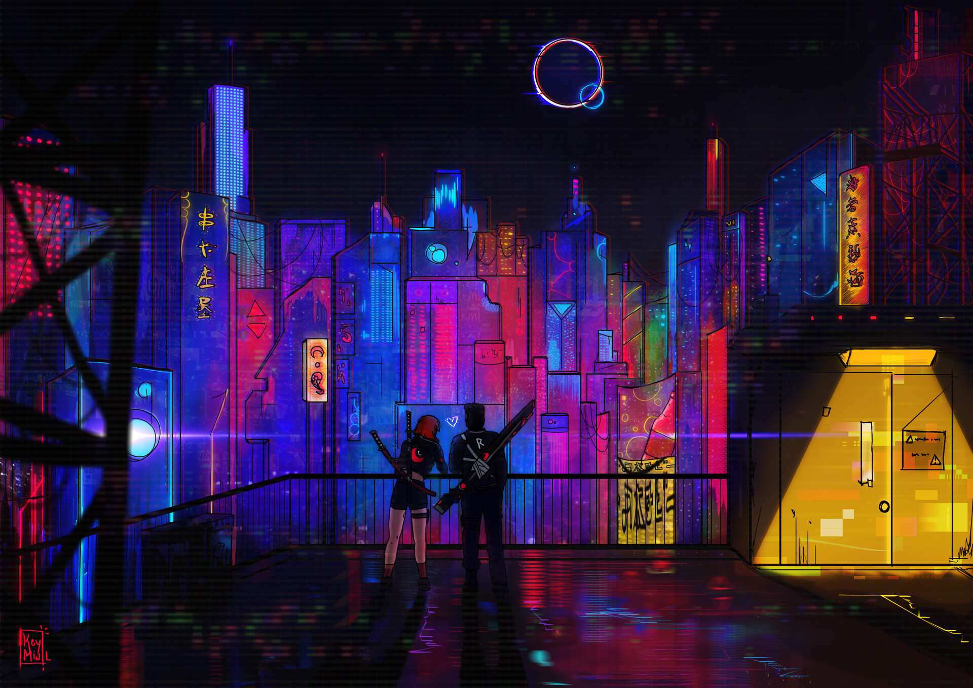 ArtStation - cyberpunk lovers.