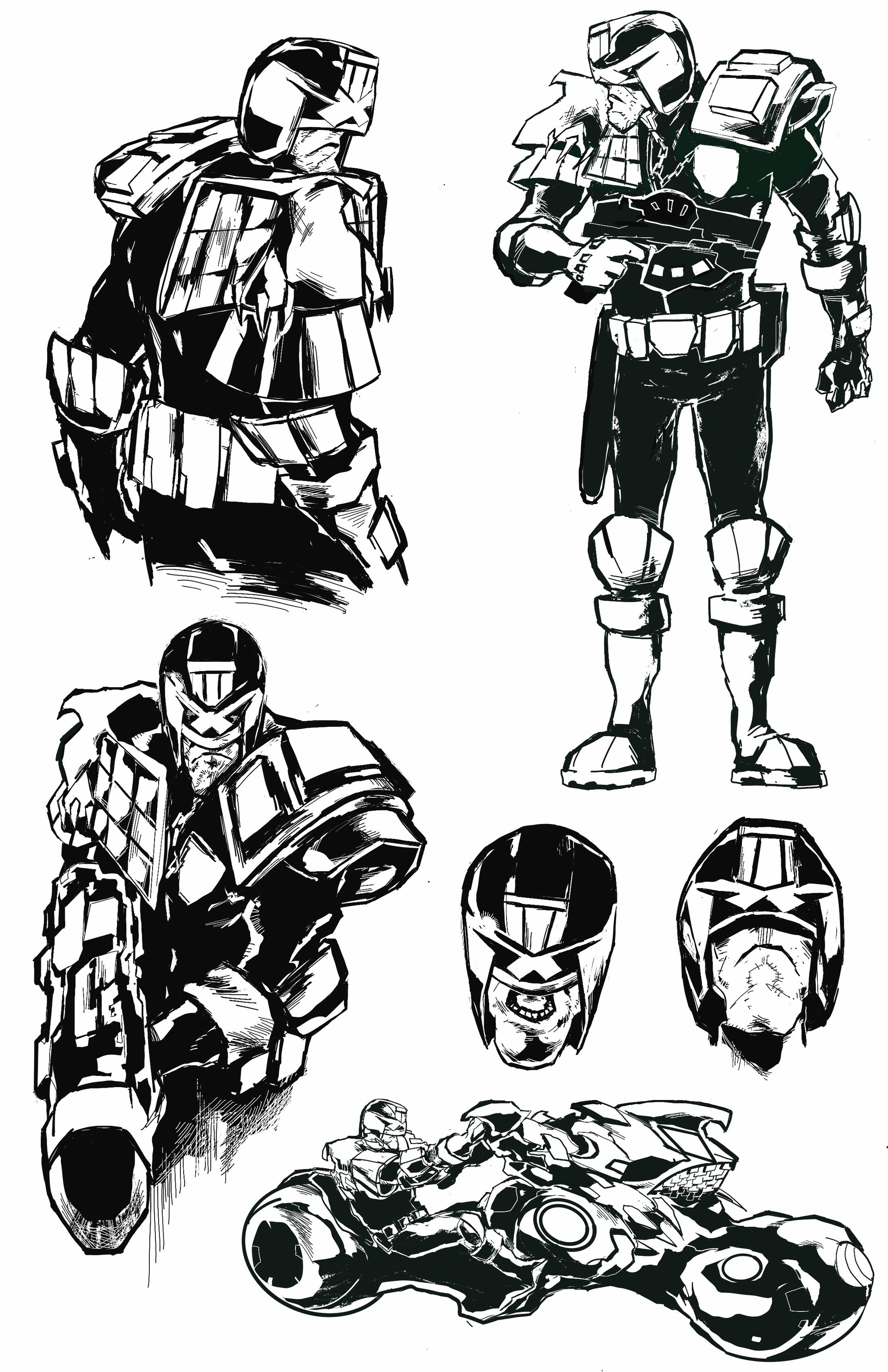 ArtStation - 2000AD judge Dredd character art portfolio