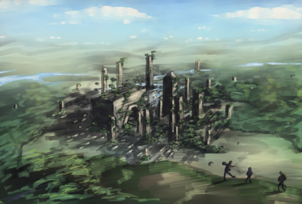 ArtStation - Ruined city concept