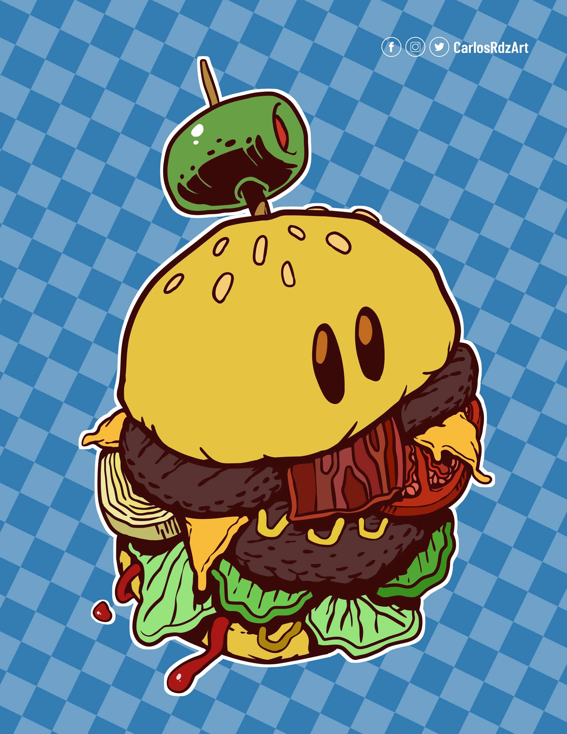 ArtStation - Cartoon Burger