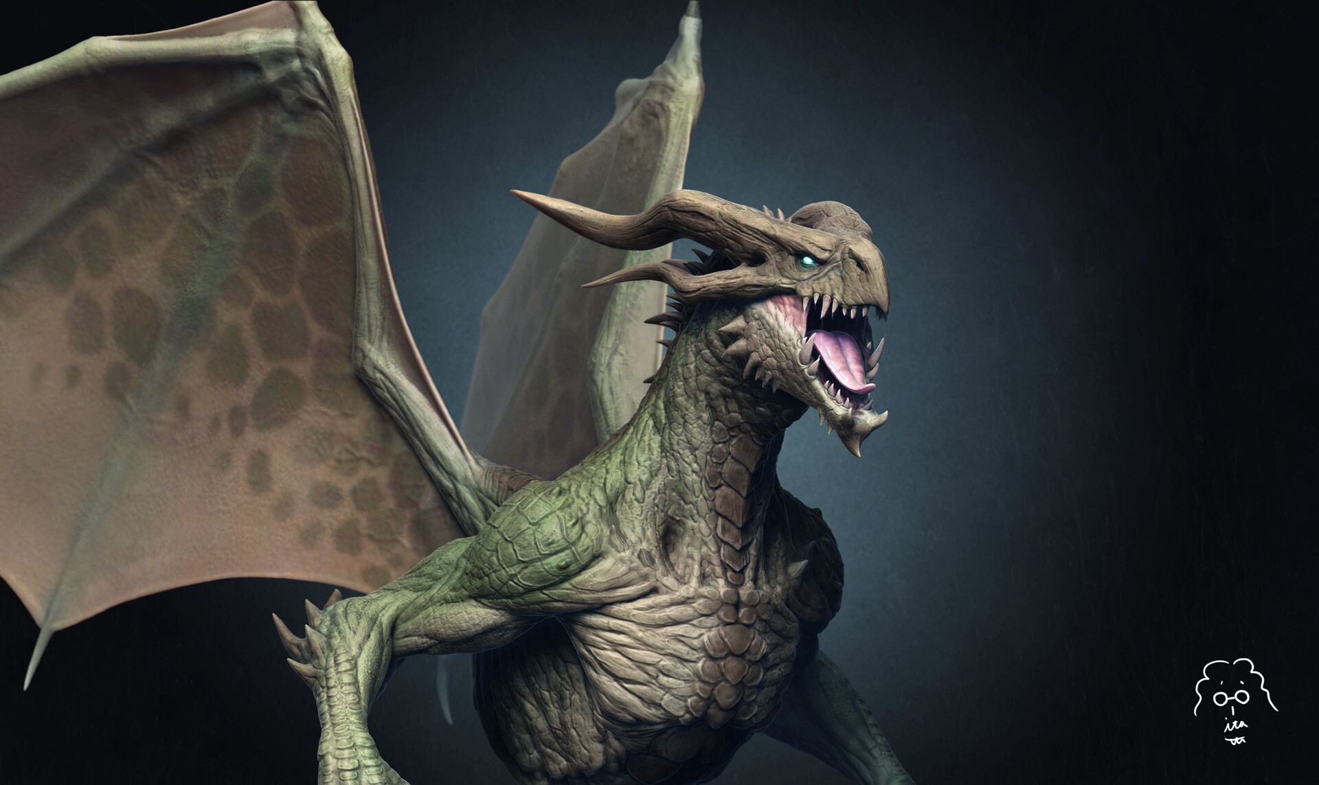 ArtStation - Wood Dragon