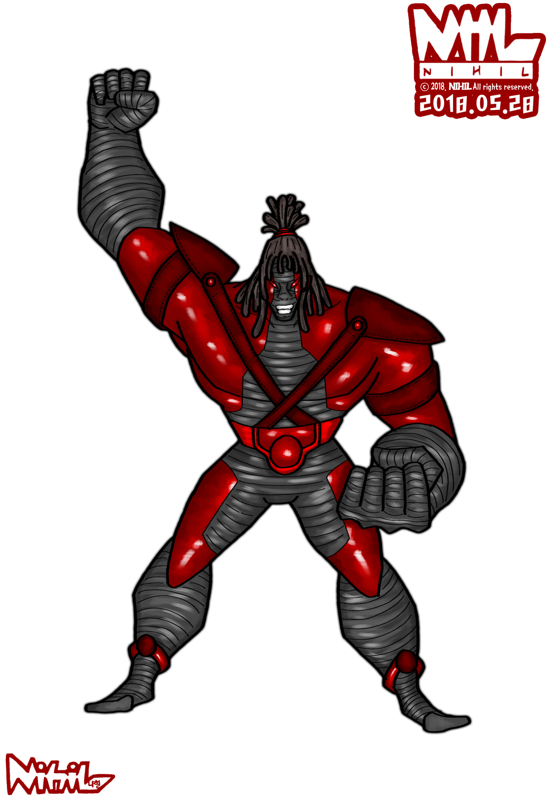 ArtStation - 2018 0528 0416 Dark Hero - Iron Blood