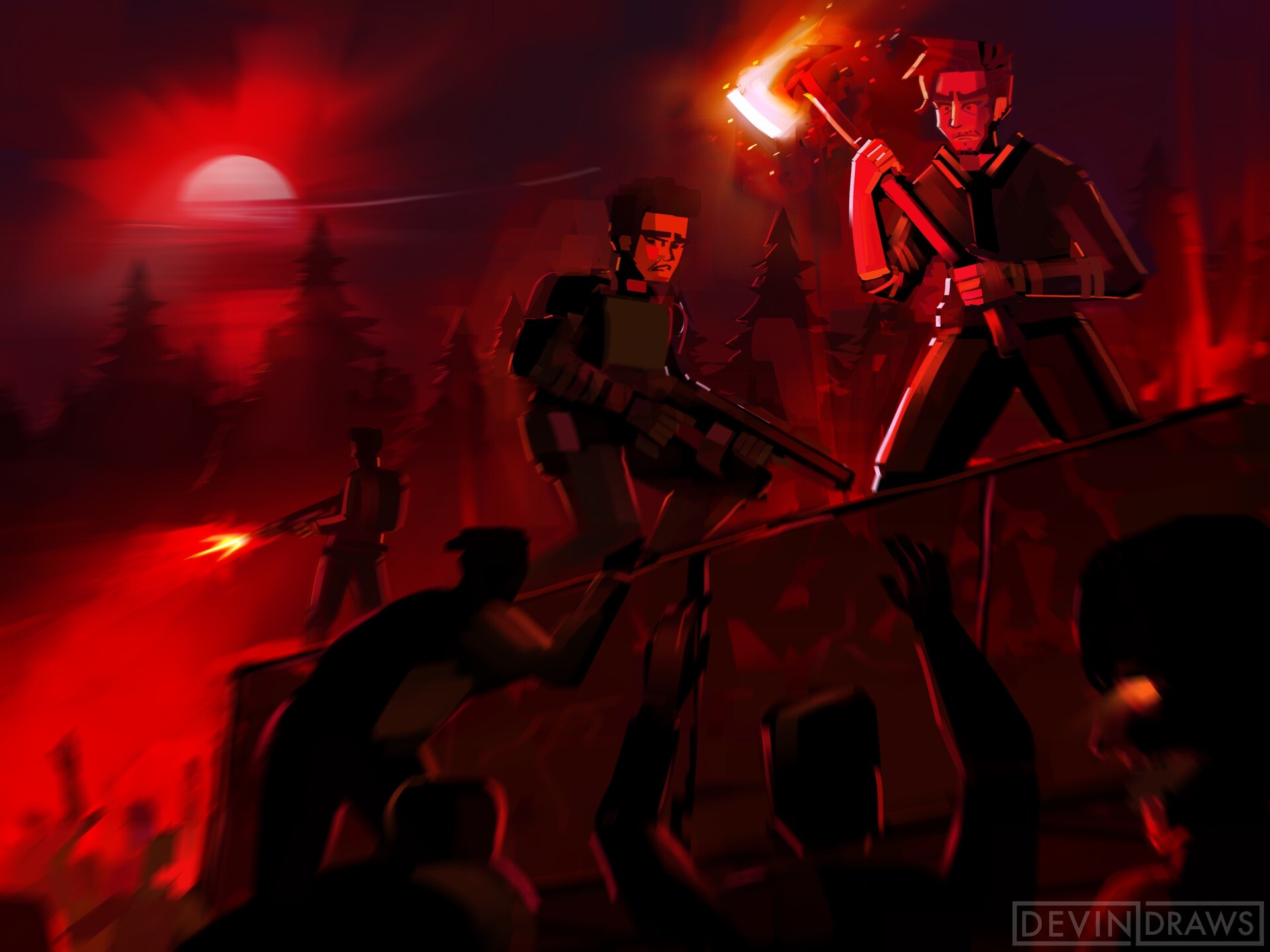 ArtStation - The Blood Moon