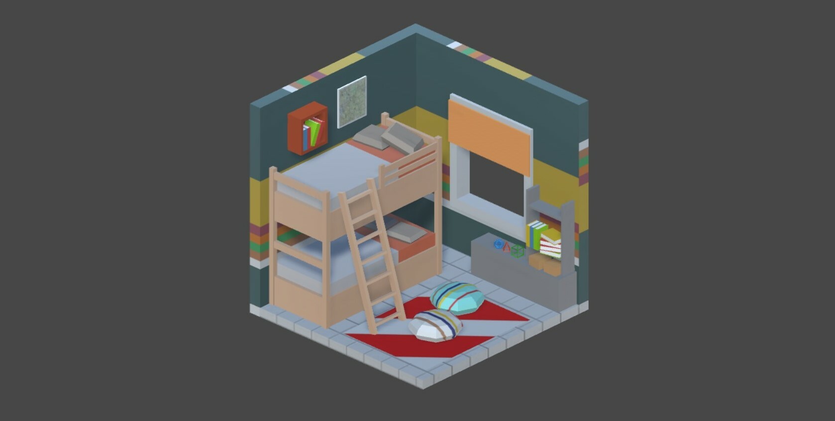ArtStation - Isometric Room Design 2