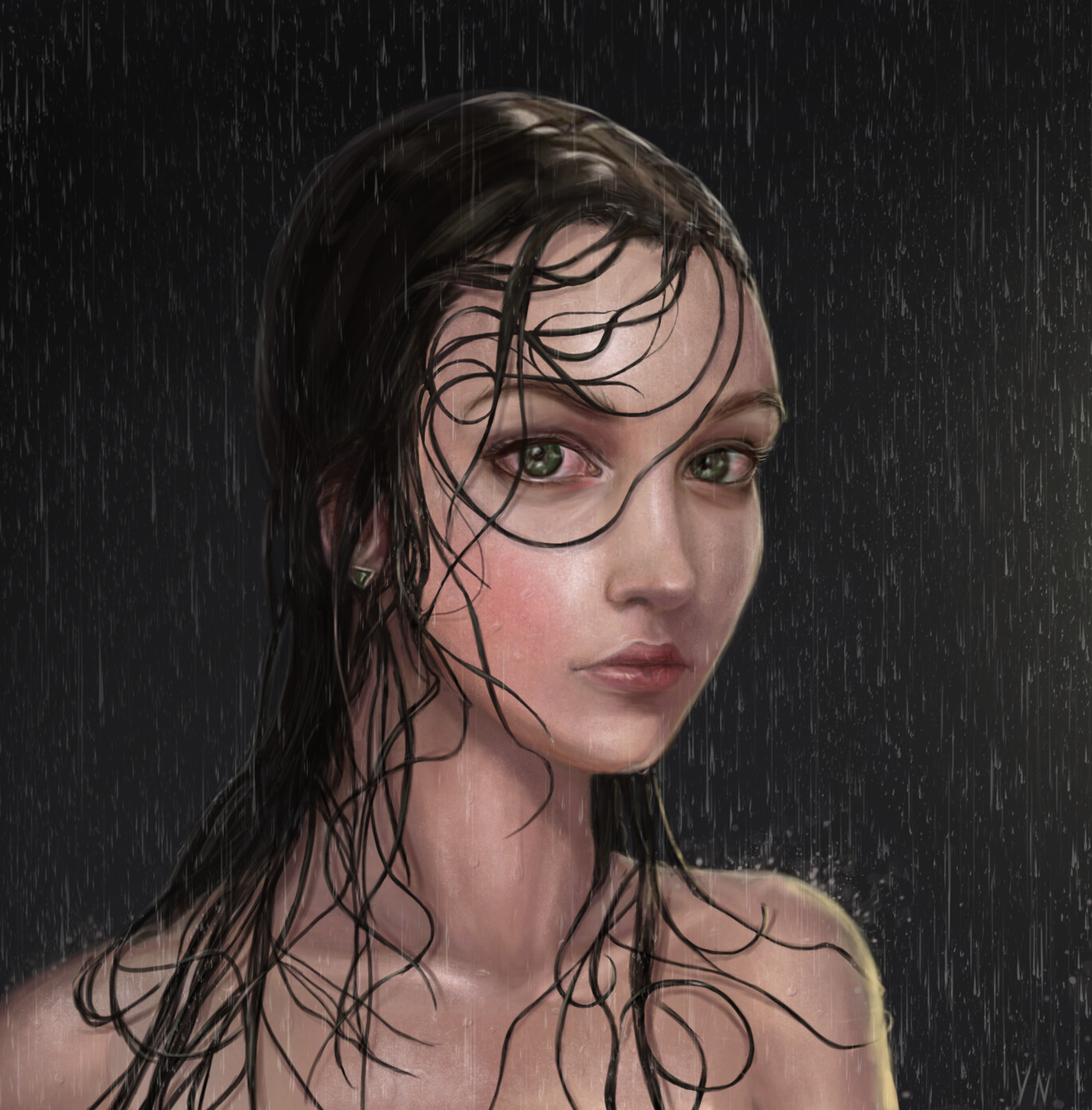 how to draw realistic wet hair