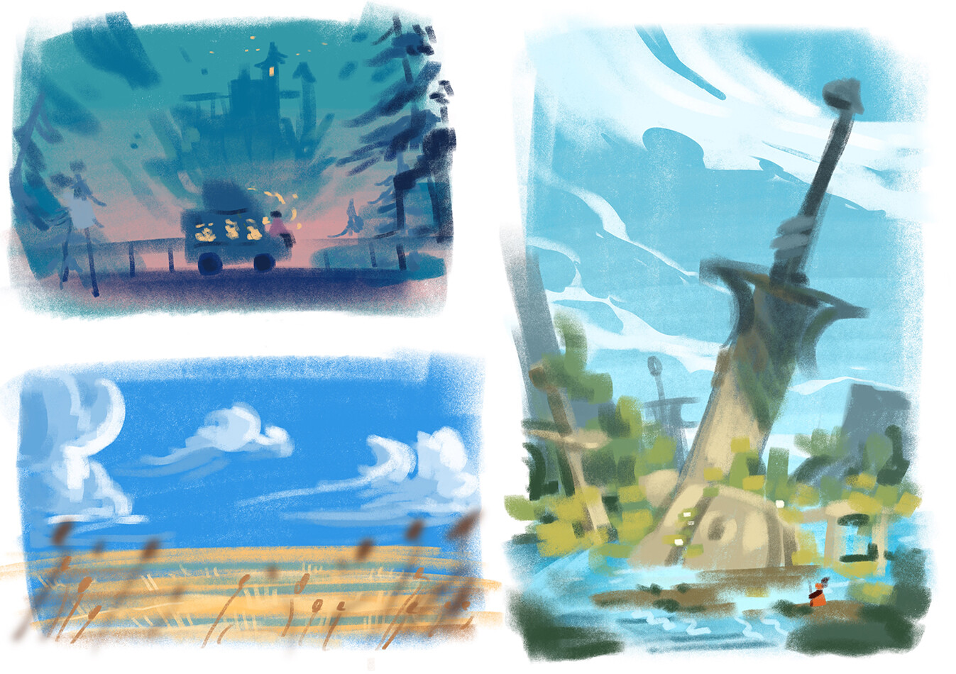 ArtStation - Background practise