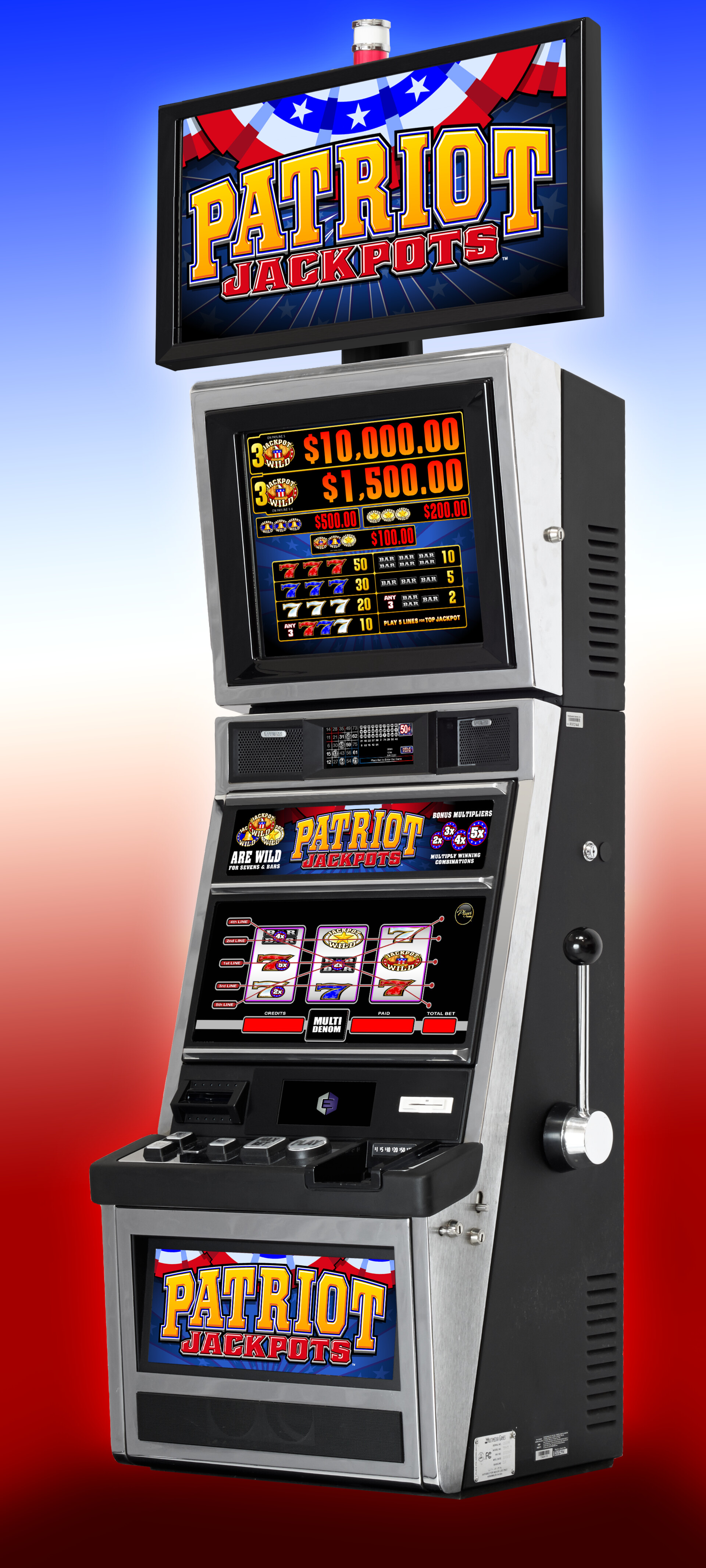 Ethan Menebroker - Game Assets for Casino Slot: Patriot Jackpots