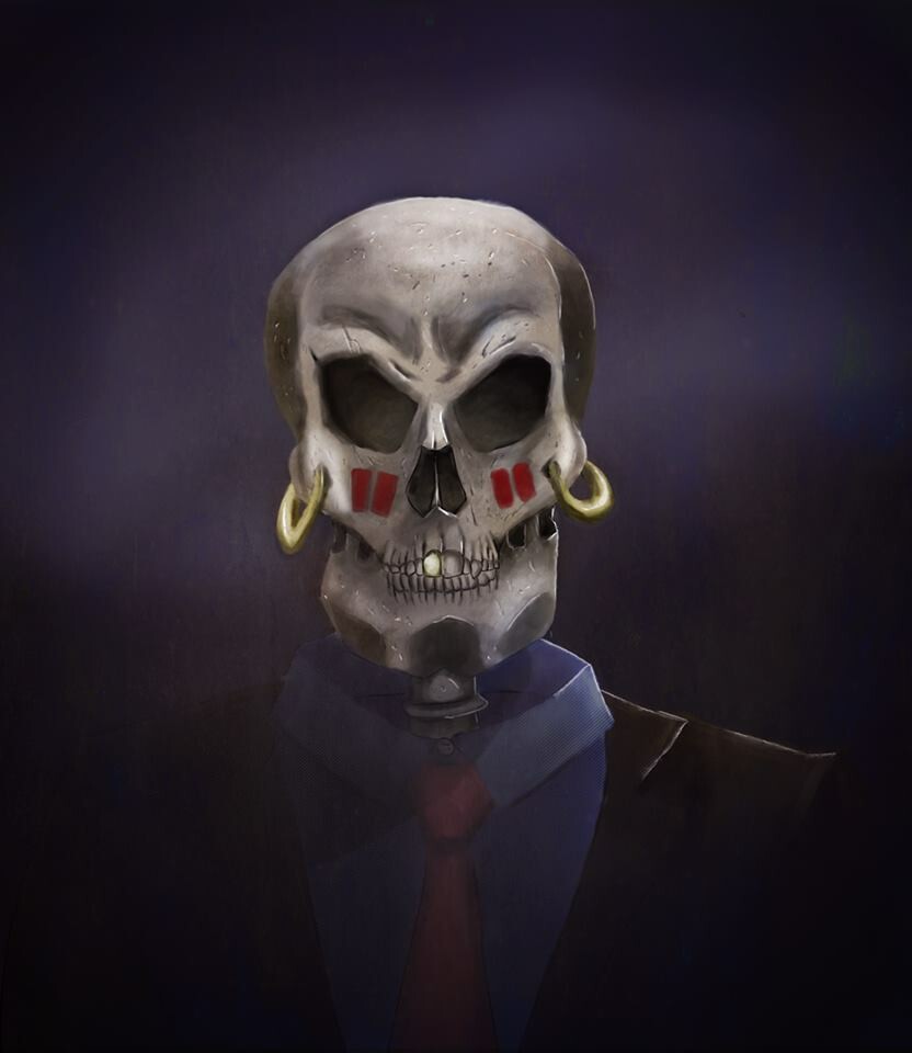 ArtStation - Skull Portrait
