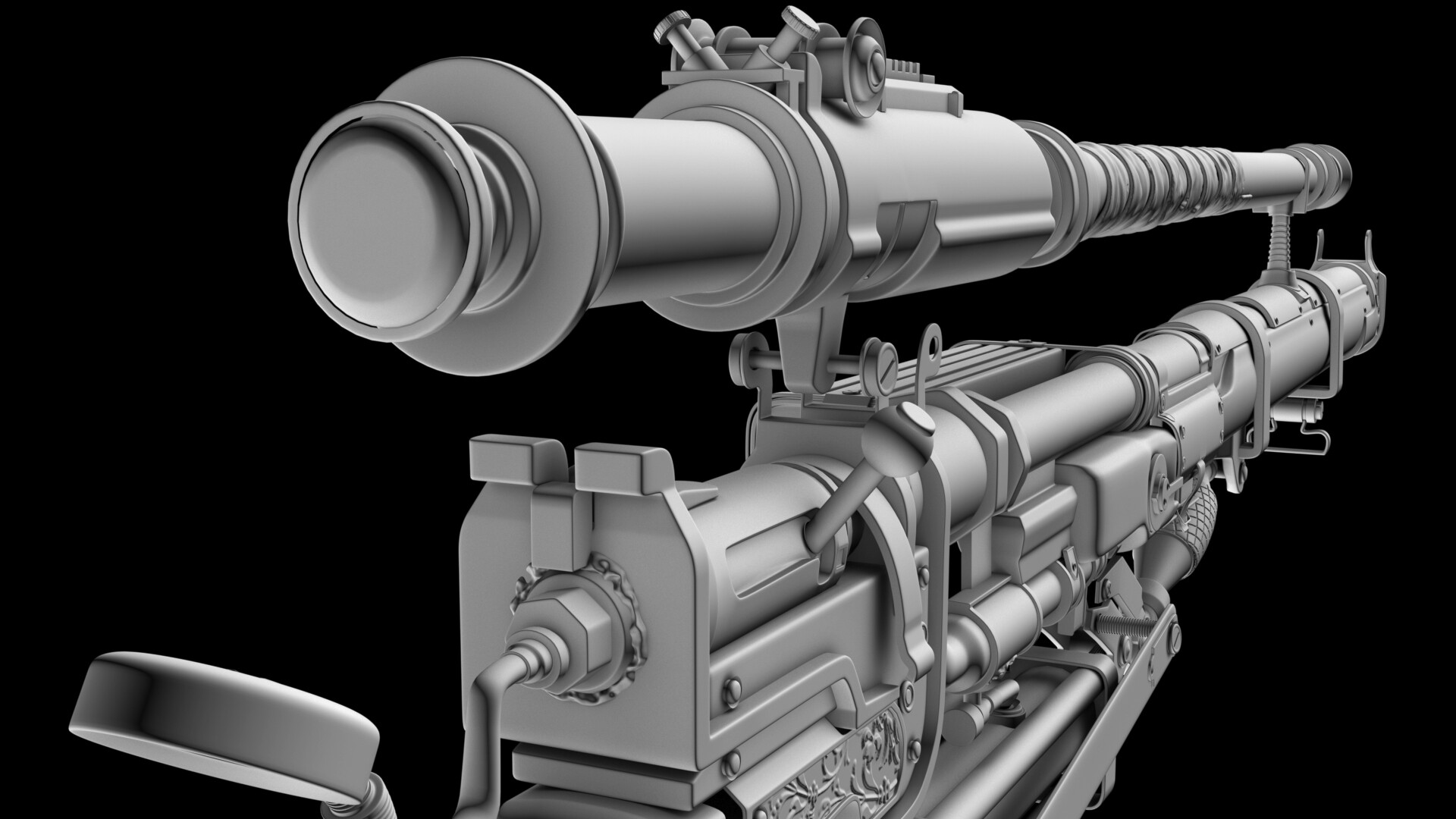 ArtStation - The pneumatic Rifle