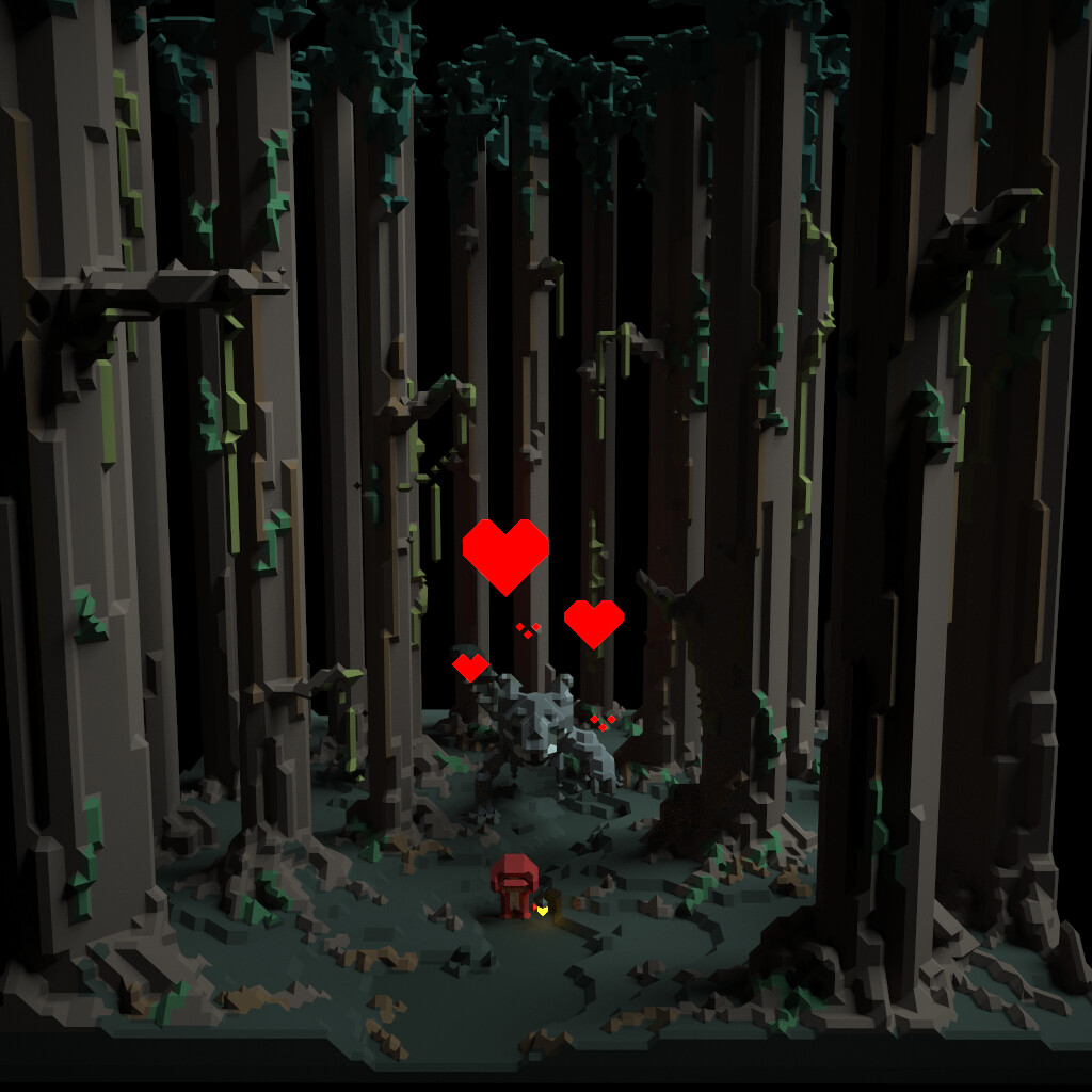 ArtStation - Love Story of Little Red Riding Hood