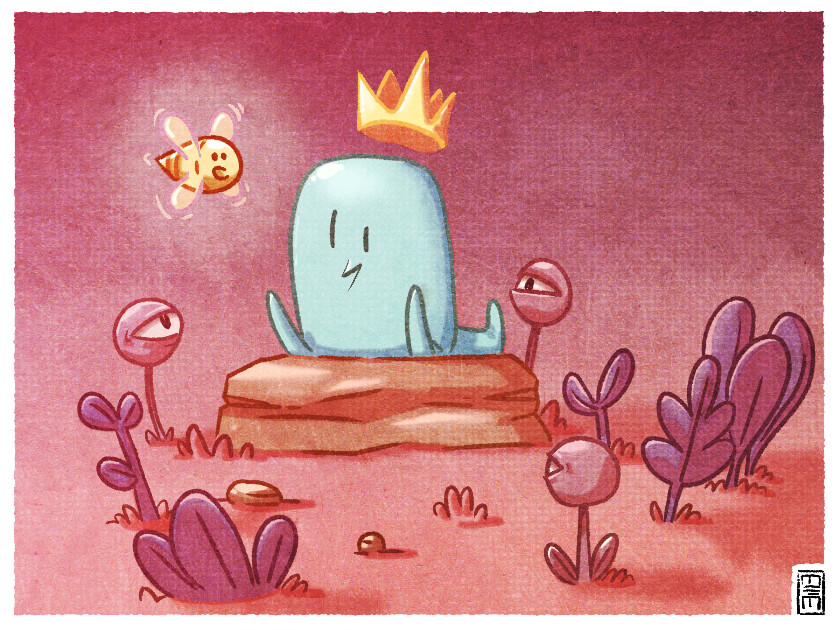 ArtStation - King Slurp on a stone