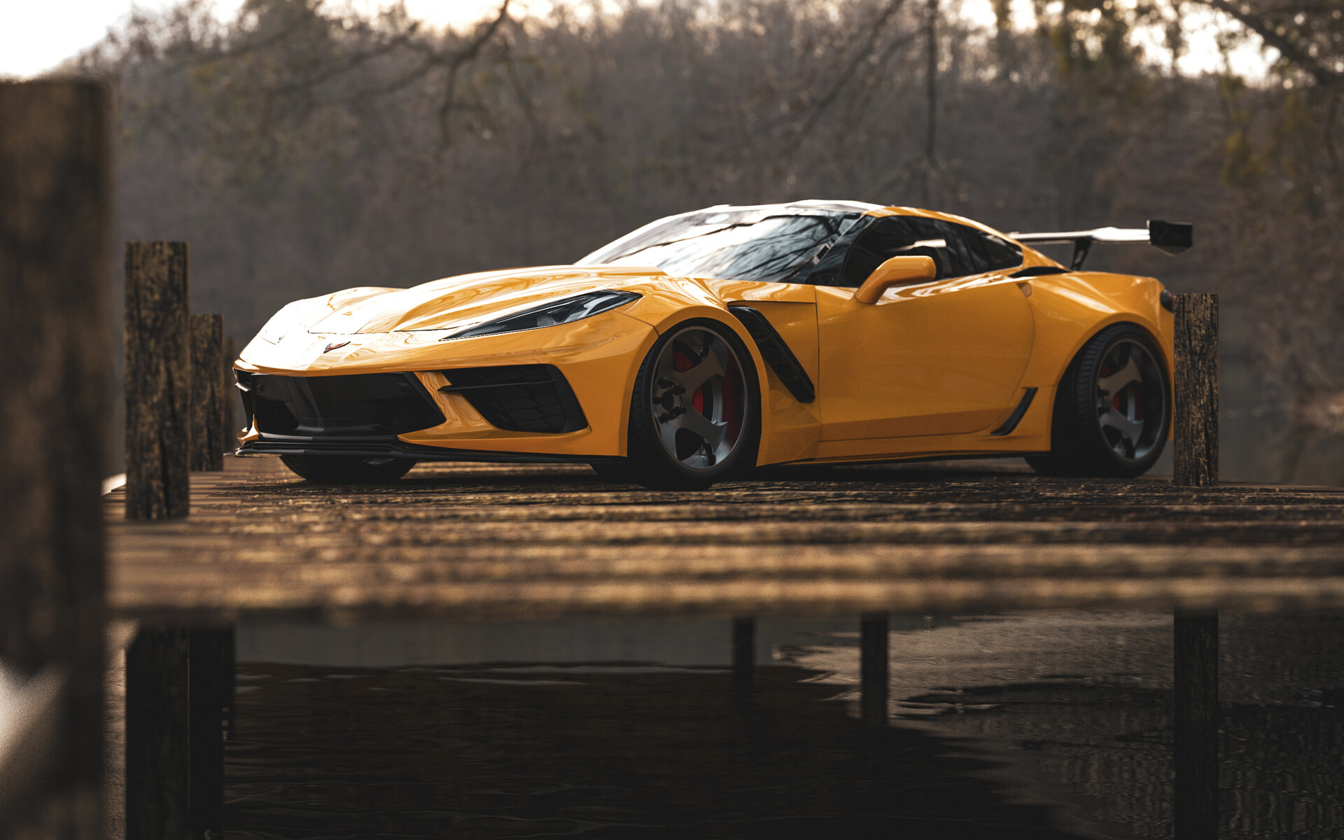 ArtStation - Corvette C8 with Front Engine