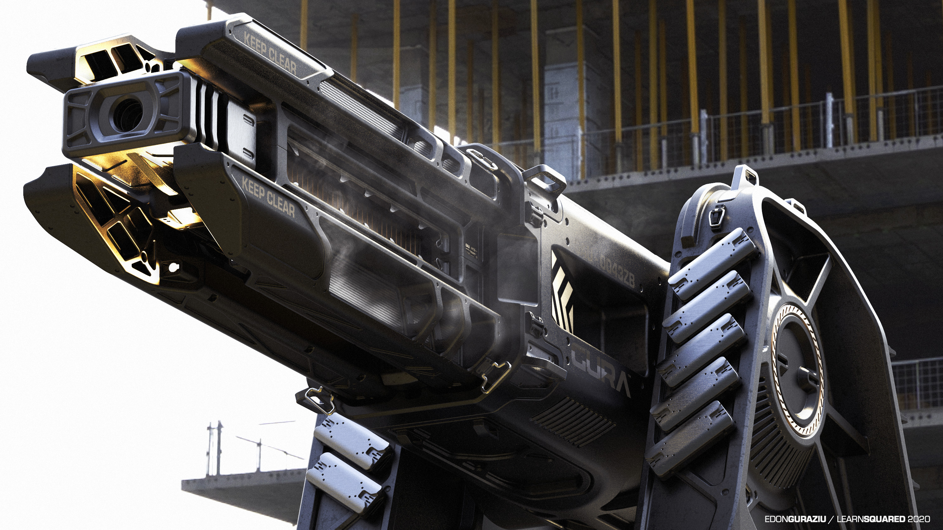 Edon Guraziu Concept Design - Laser Turret Design LearnSquared