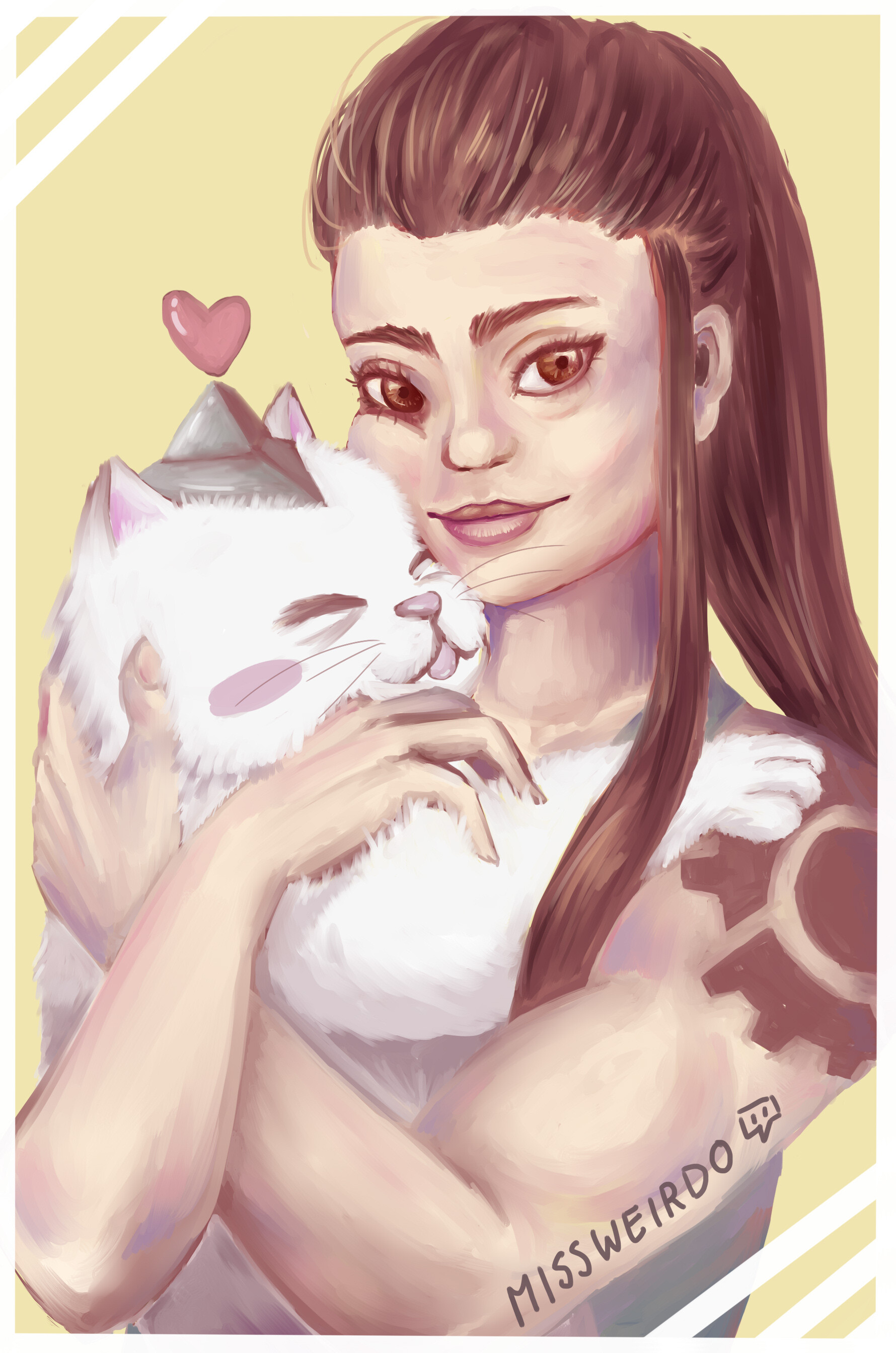 The best emote deserved a fan art! Brigitte's Katt emote :) First time ... The best emote deserved a fan art! Brigitte's Katt emote :) First time ...