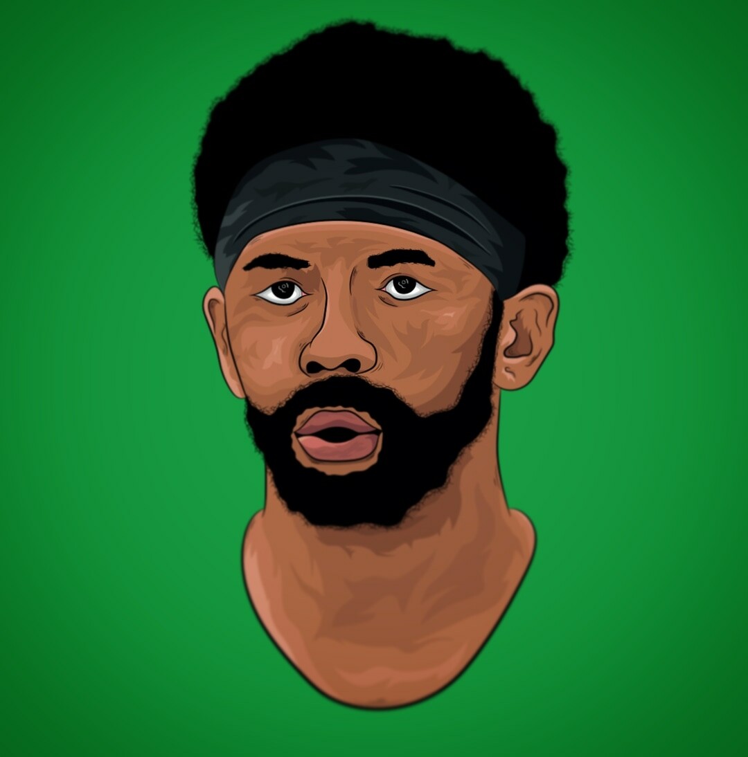 how to draw cartoon kyrie irving