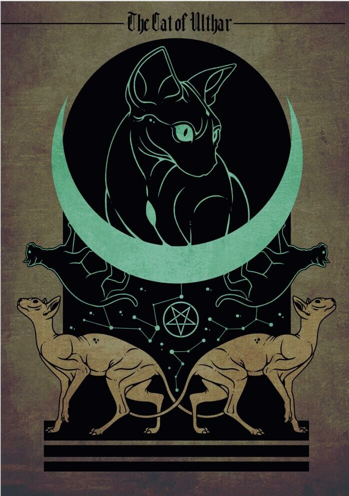 ArtStation - The Call of Cthulhu and Other Weird Stories——The Cat of Ulthar