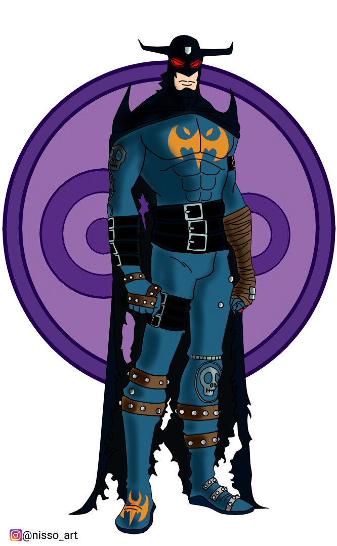 ArtStation - Digimon heroes - batman devimon