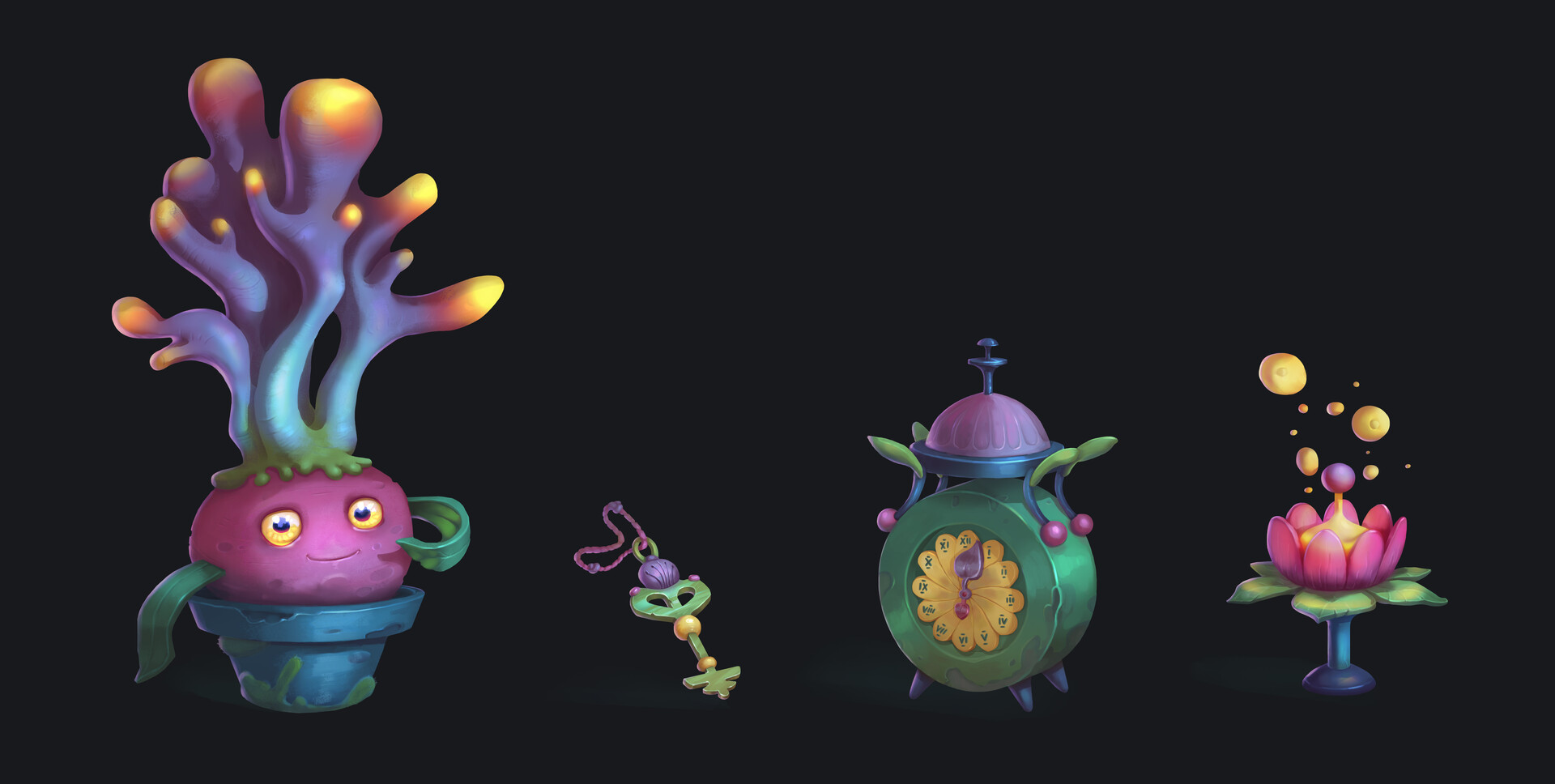 ArtStation - Flower props