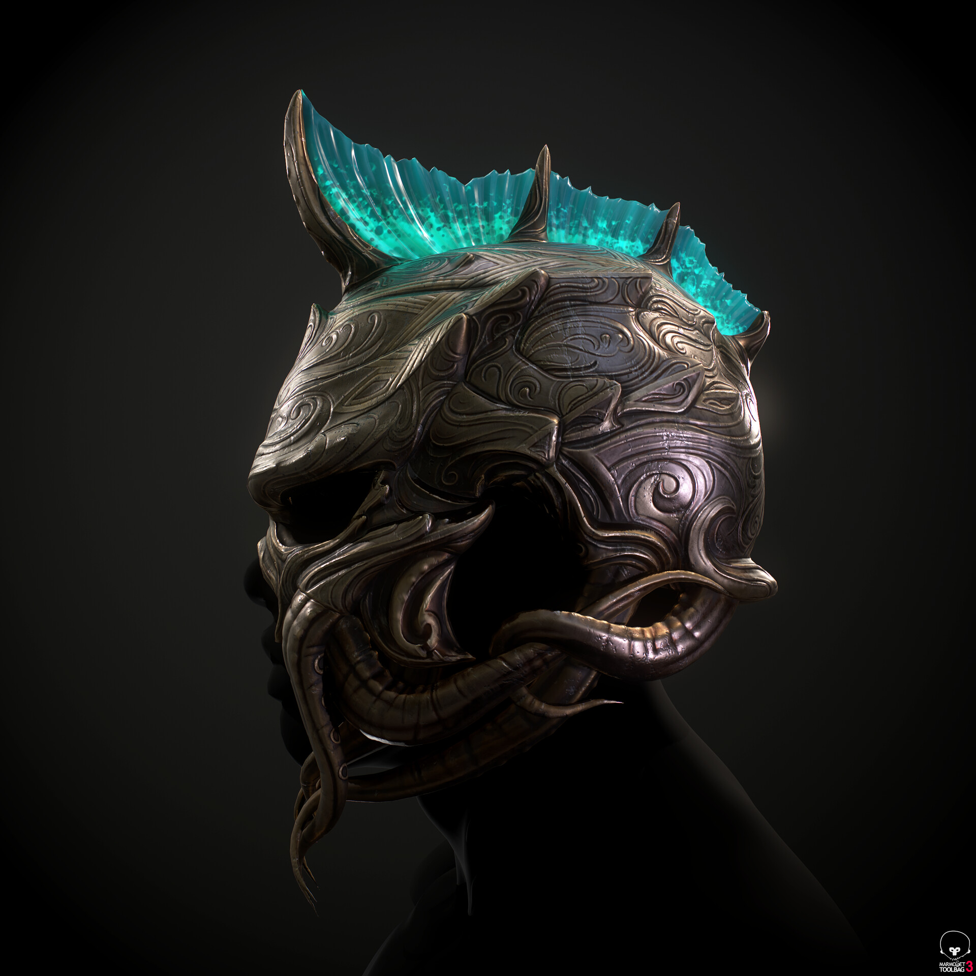 ArtStation - Atlantean Helm (Realtime)