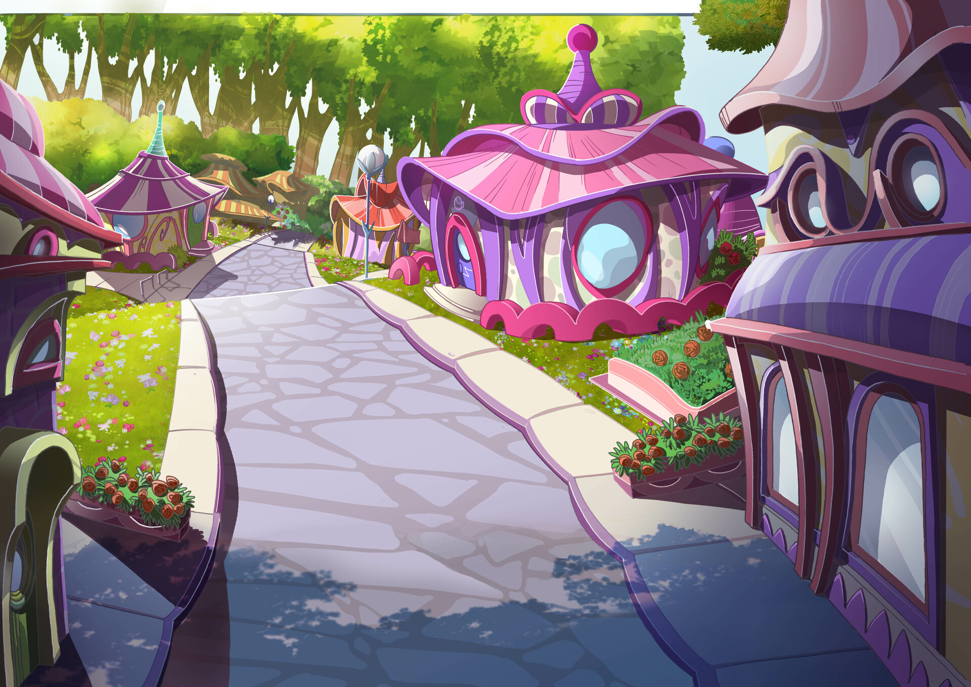 ArtStation - PopPixie PIXIEVILLE-My House Lane