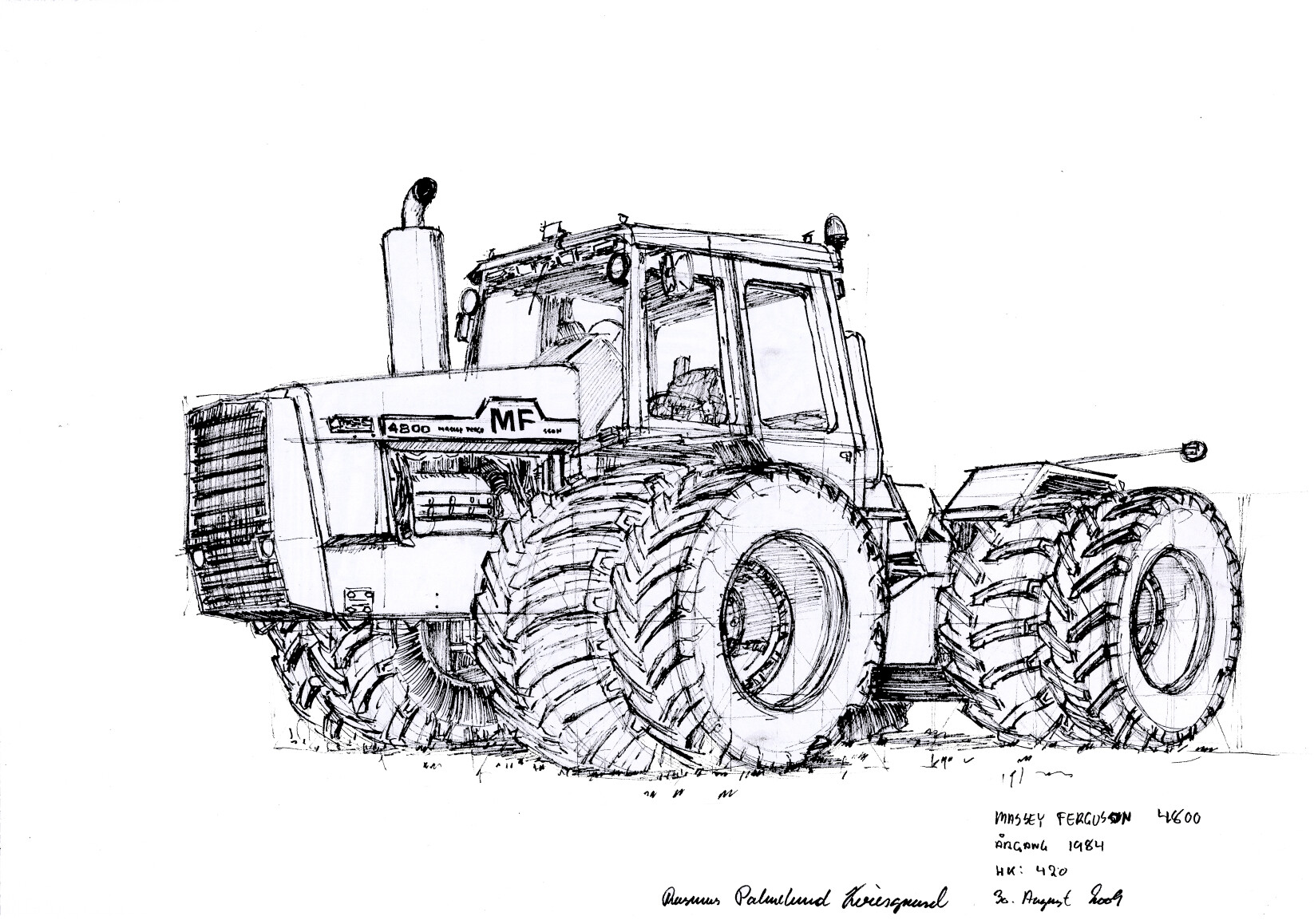 massey ferguson tractor coloring pages