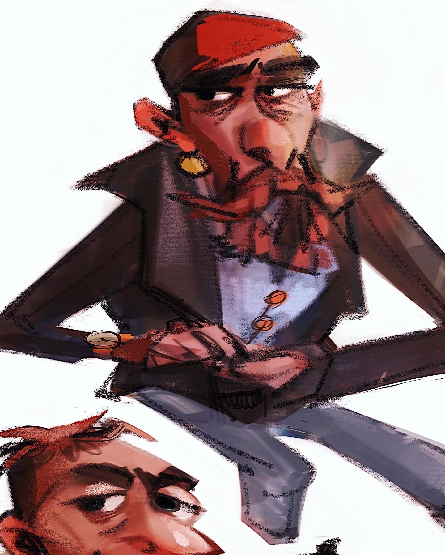 Volpe Reuling - Character Designs - based off Cafe Sketch Sessions