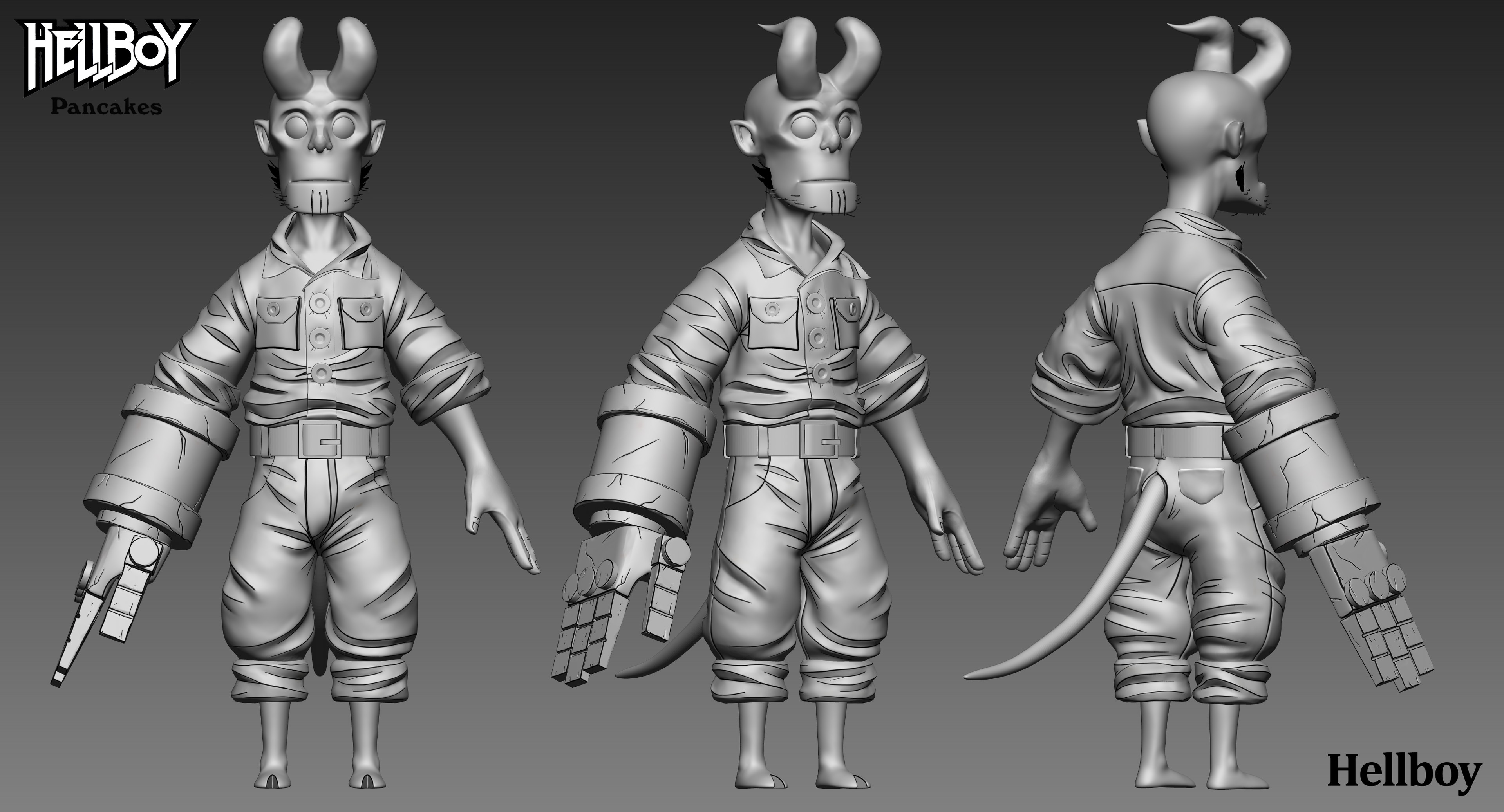 Vincent Lo - Hellboy: Pancakes