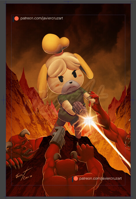 ArtStation - Doom X Animal Crossing