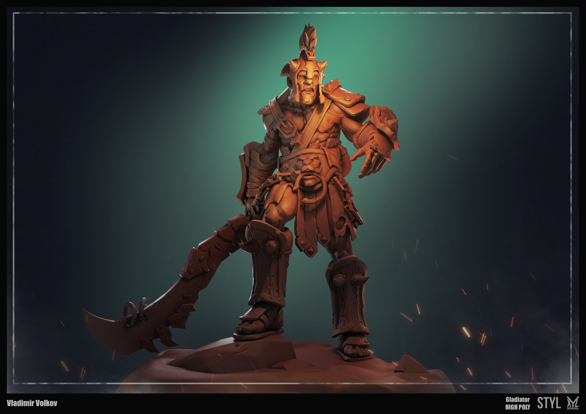 Volodymyr Volkov - Goliath (Clay render)
