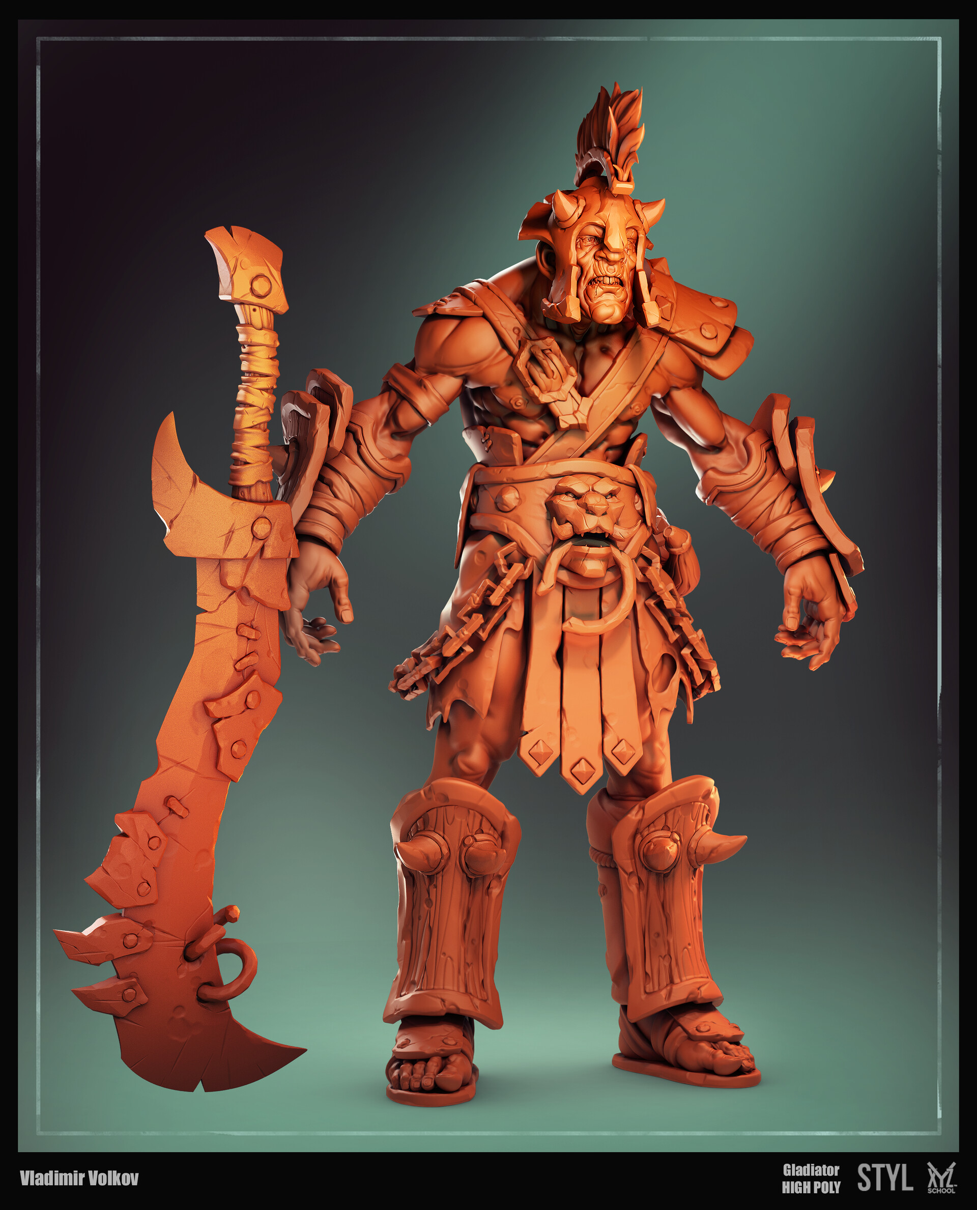 Volodymyr Volkov - Goliath (Clay render)